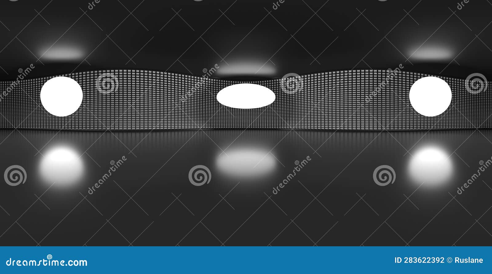 VR 360 Studio Panorama with Reflections. Animation 3D Hdri Stock ...