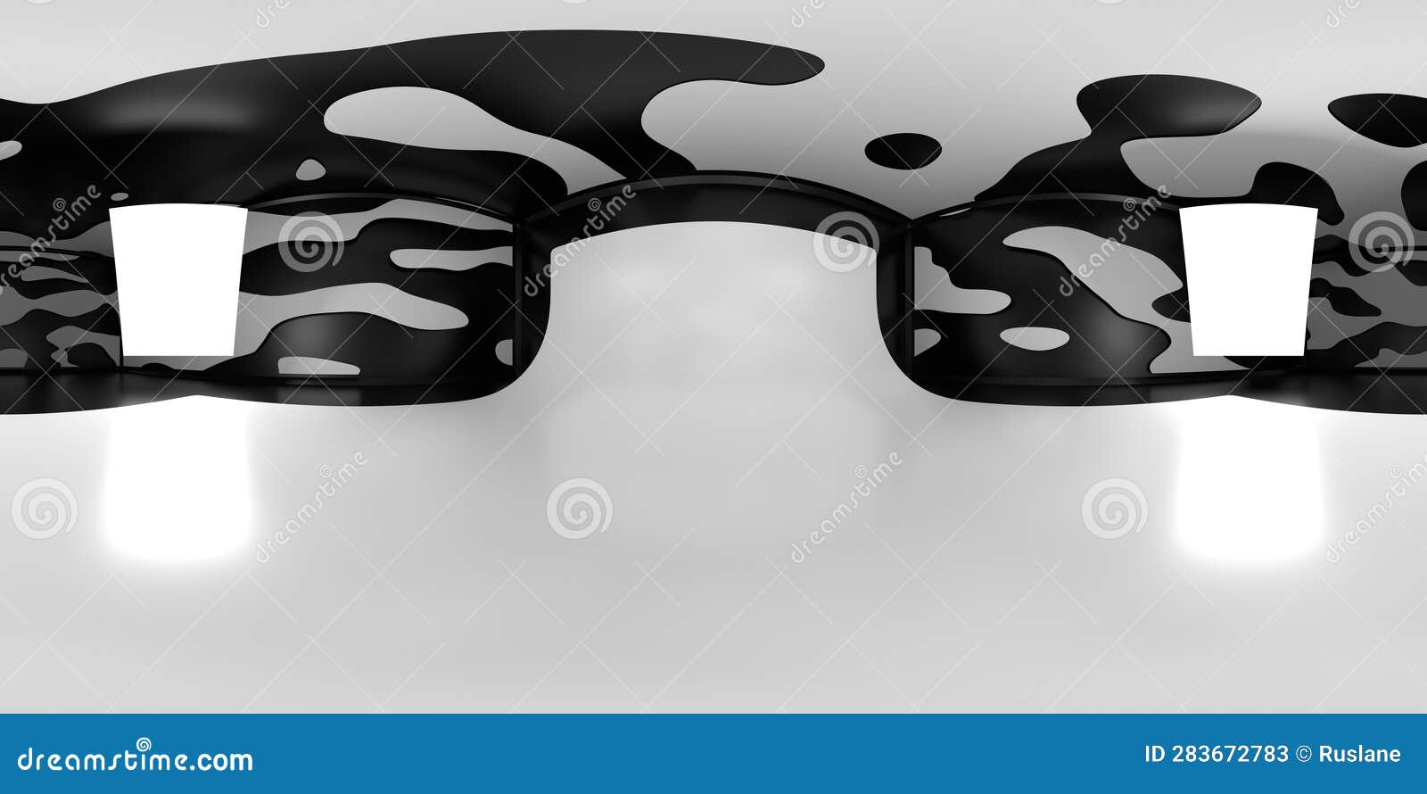 VR 360 Studio Panorama with Reflections. Animation 3D Hdri Stock ...