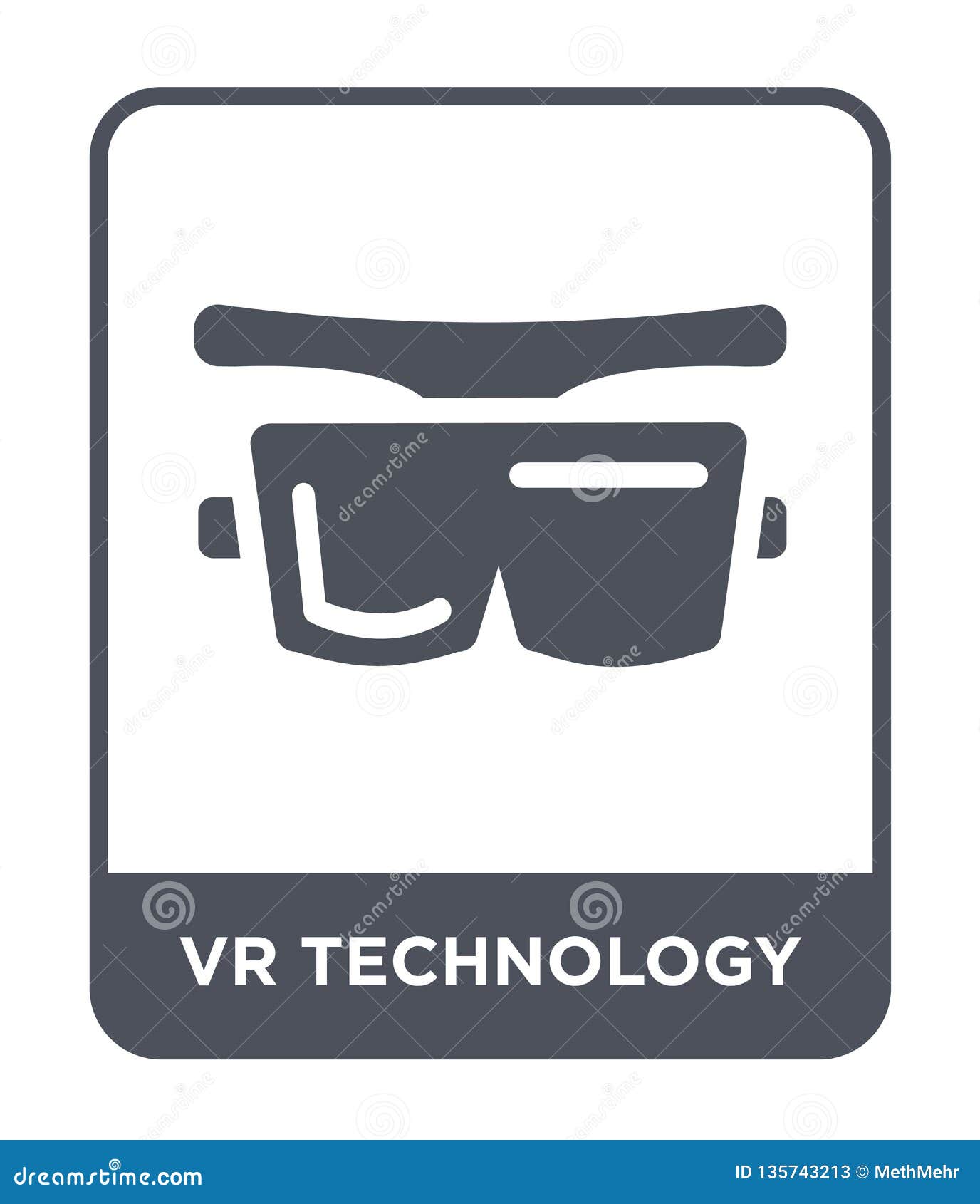 Vr Technology Icon in Trendy Design Style. Vr Technology Icon Isolated ...
