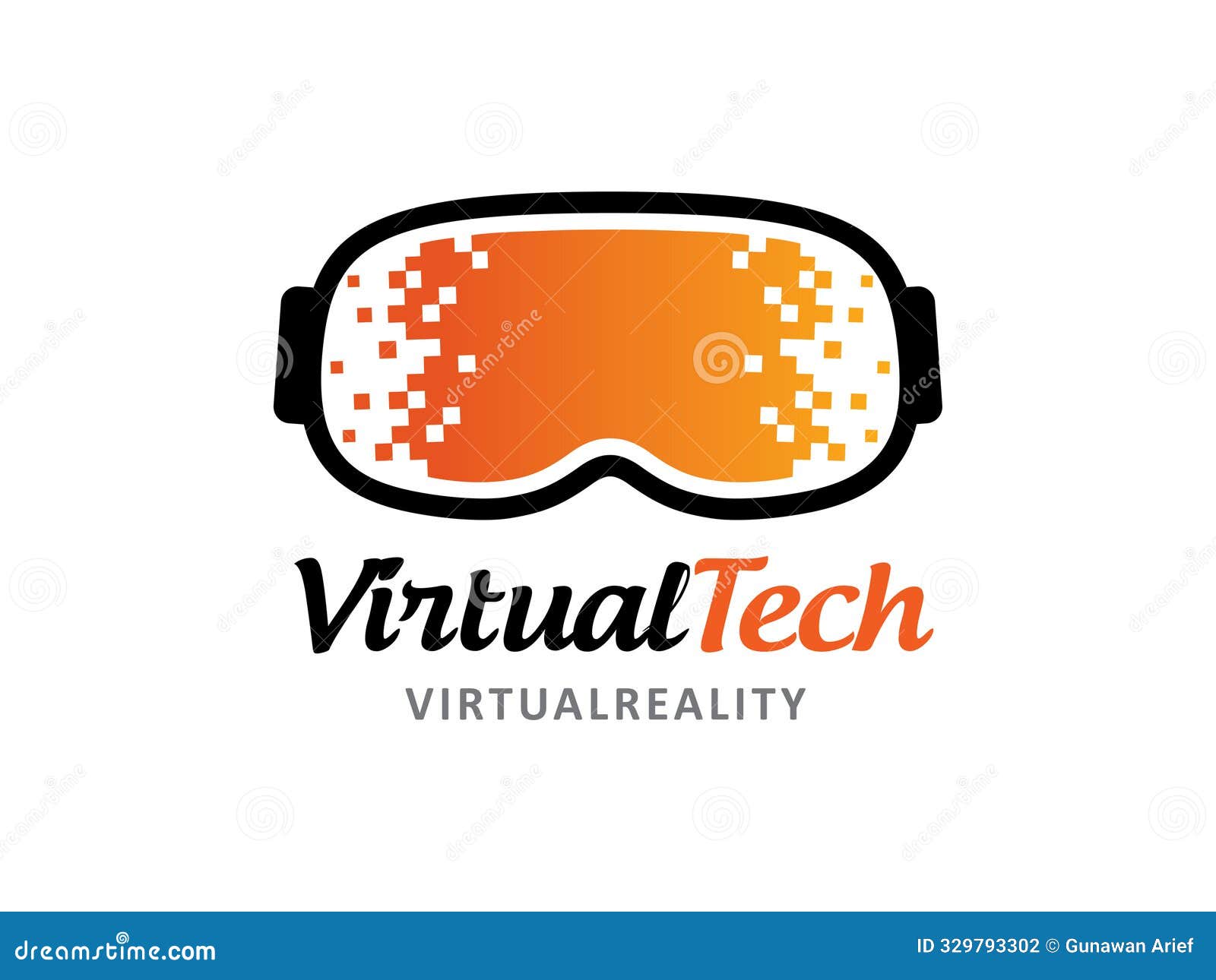 VR Technology Logo Symbol or Icon Template Stock Vector - Illustration ...