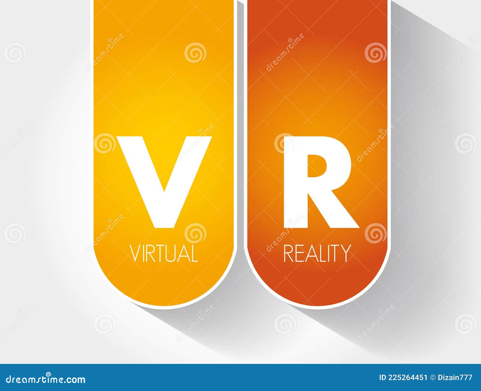 VR - Virtual Reality Acronym, Technology Concept Background Stock ...