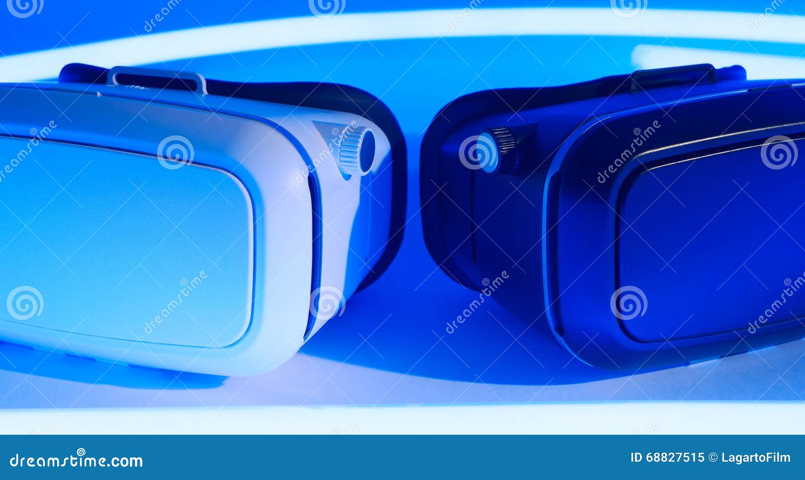 VR Virtual Reality Blue Conception Background Stock Image - Image of ...