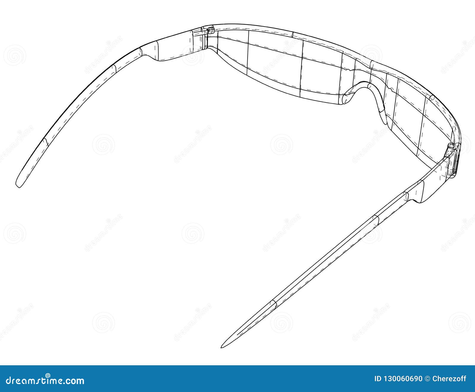 VR Virtual Reality Glasses Concept. Vector Stock Vector - Illustration ...