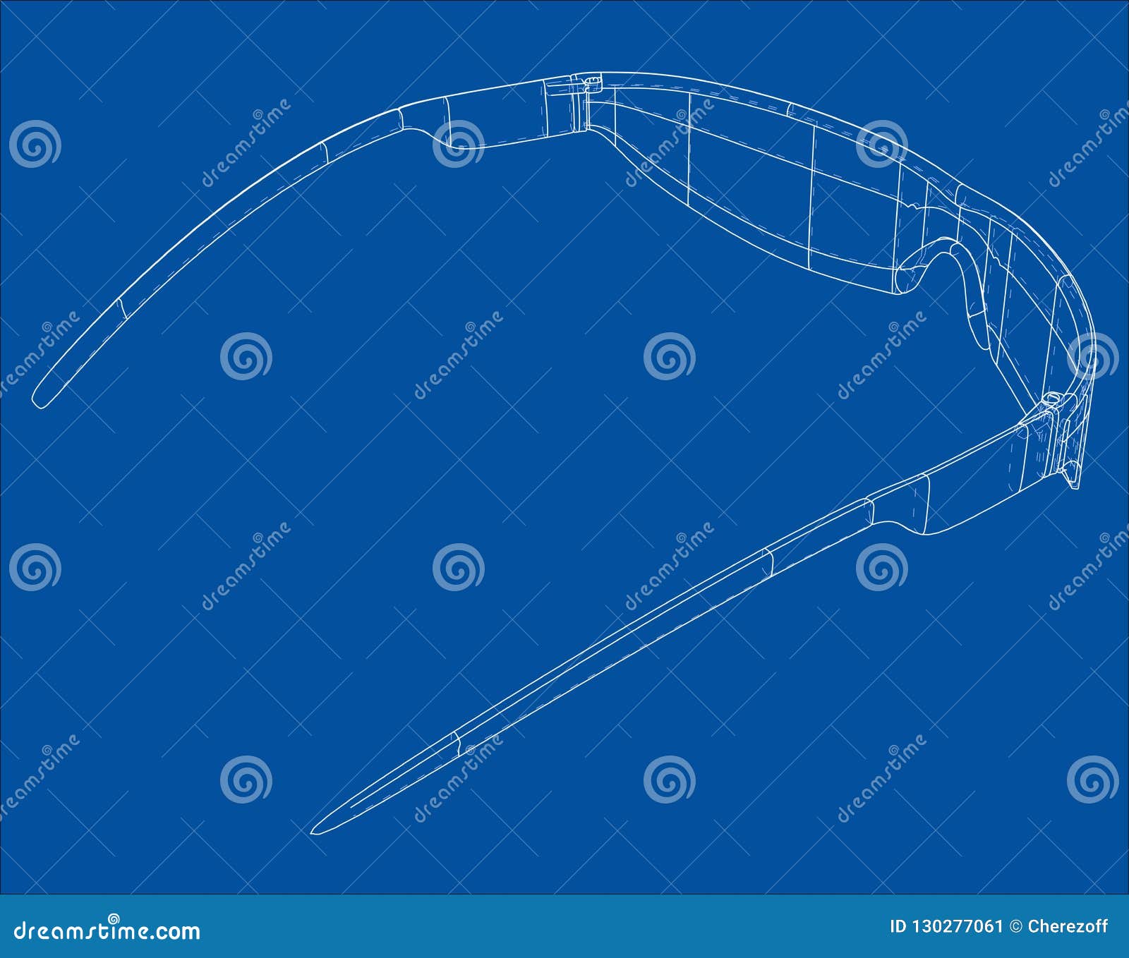 VR Virtual Reality Glasses Concept. Vector Stock Vector - Illustration ...