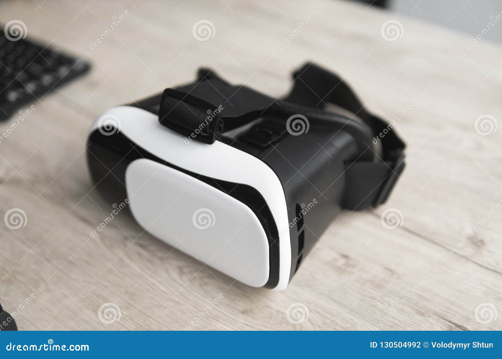 VR Virtual Reality Glasses on a Table. Stock Photo - Image of fantasy ...