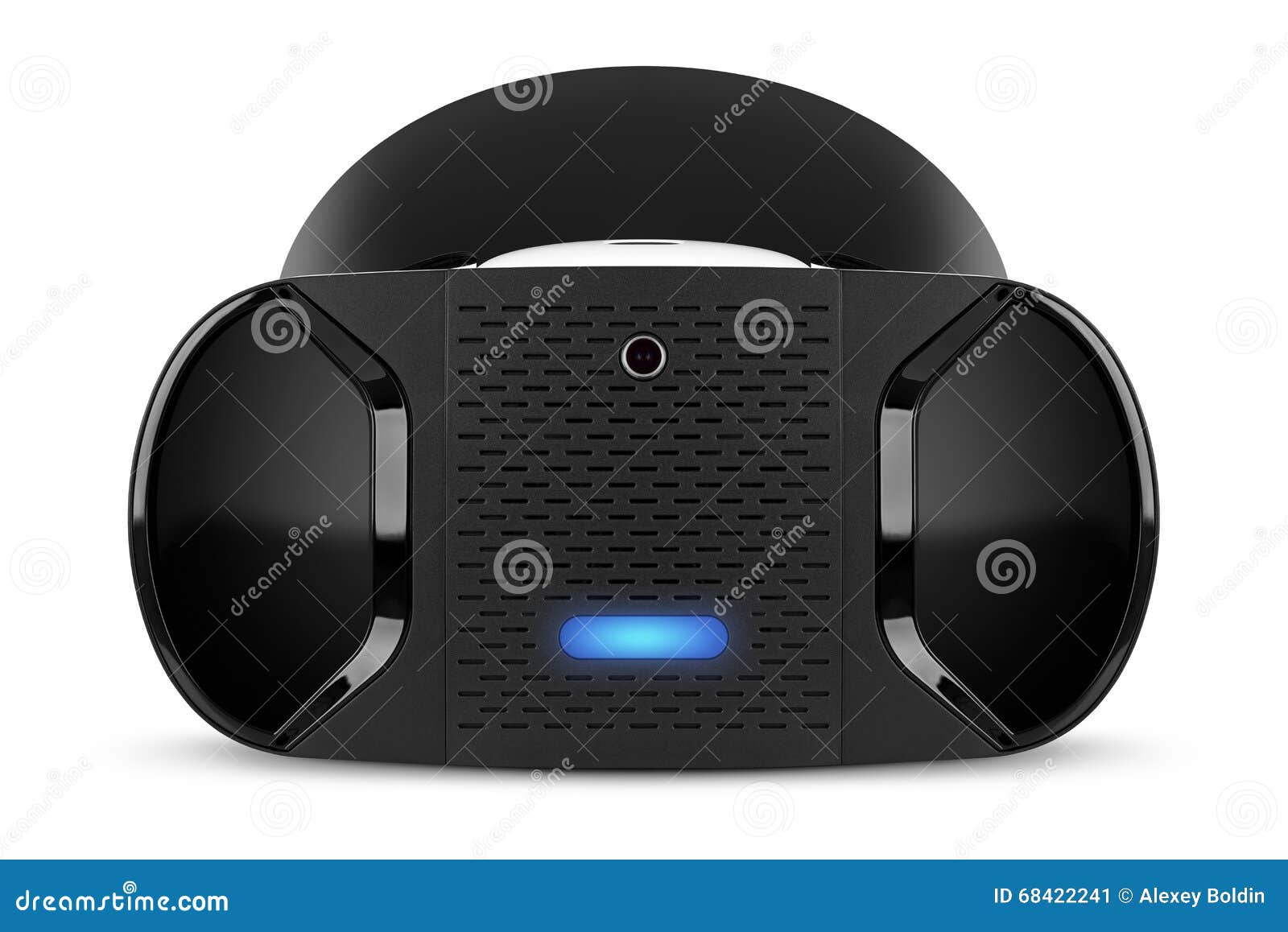 VR Virtual Reality Headset Front View on White Background Stock Image ...