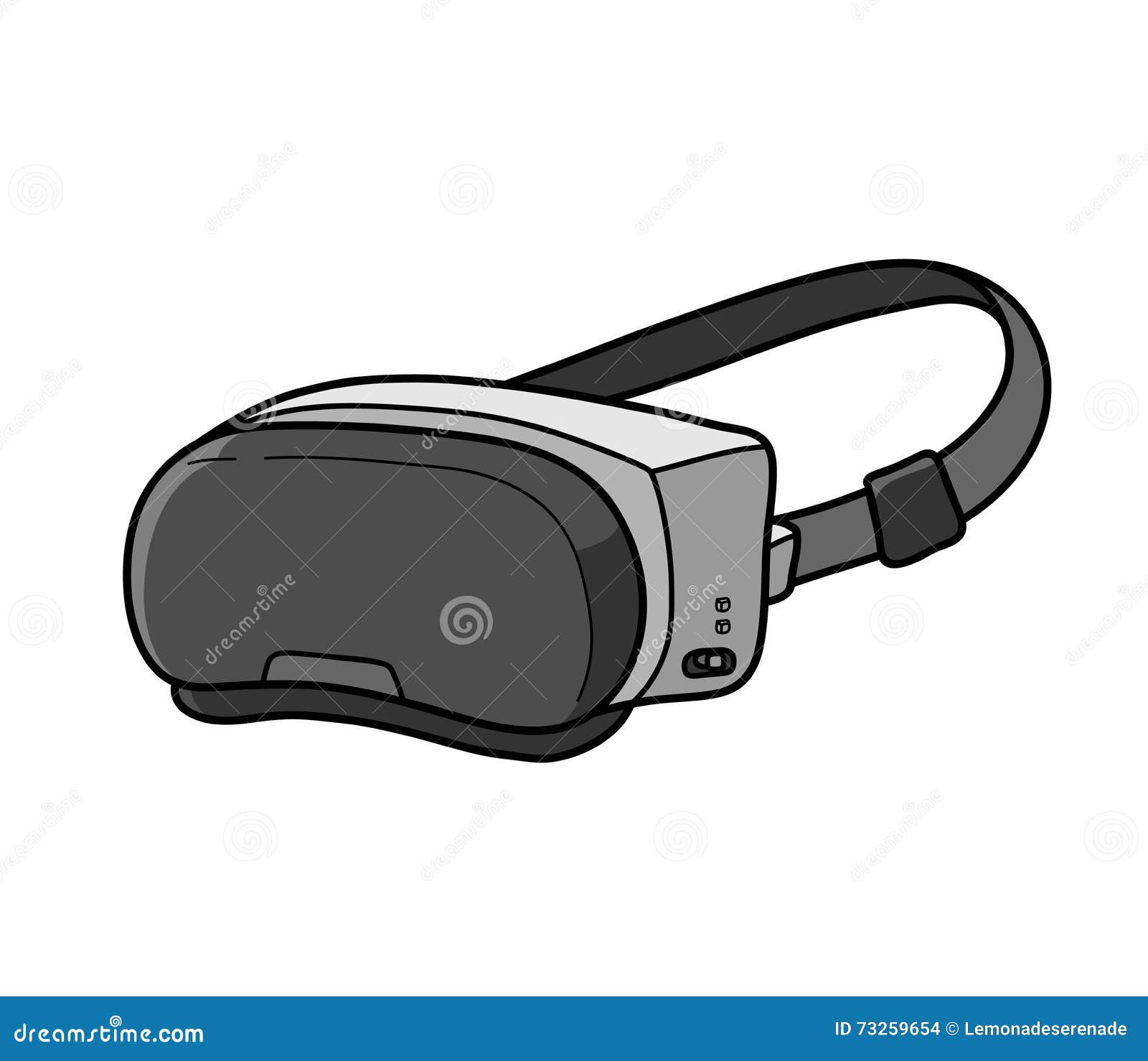 VR Virtual Reality System stock vector. Illustration of gaming - 73259654
