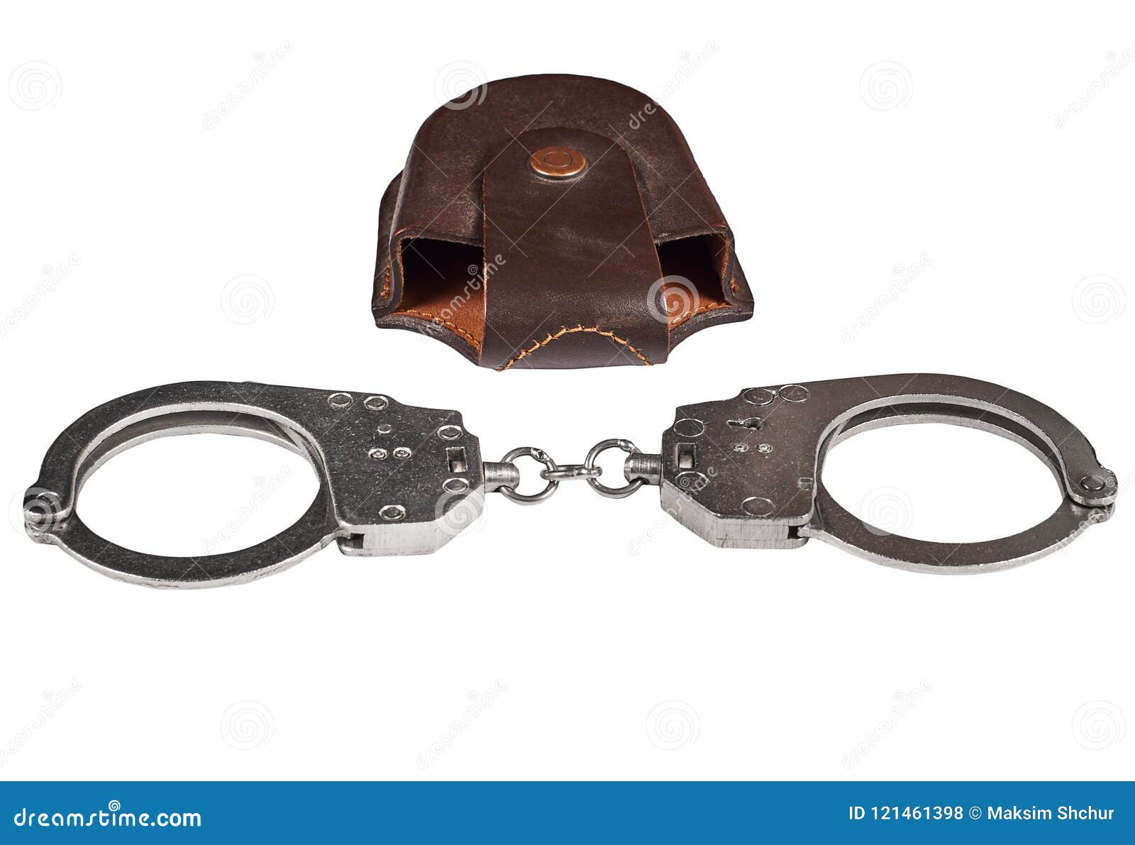 Vraies menottes de police photo stock. Image du fond - 121461398