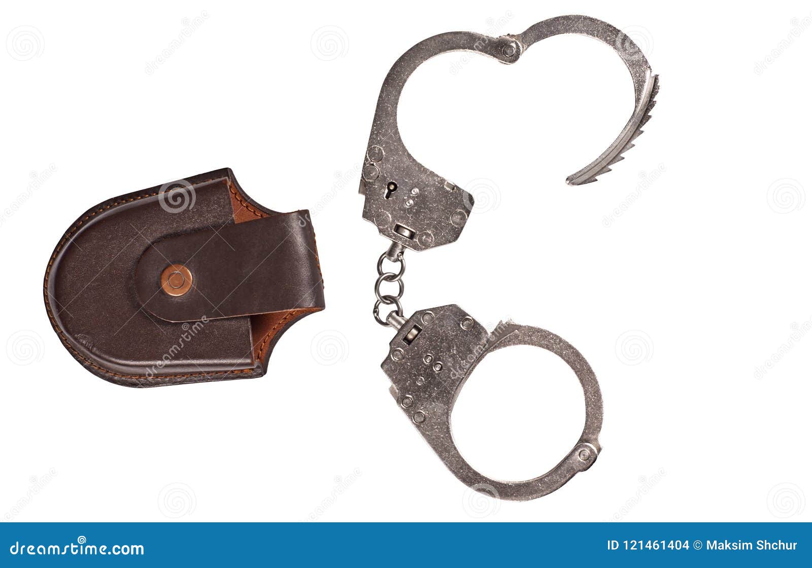 Vraies menottes de police photo stock. Image du bracelets - 121461404