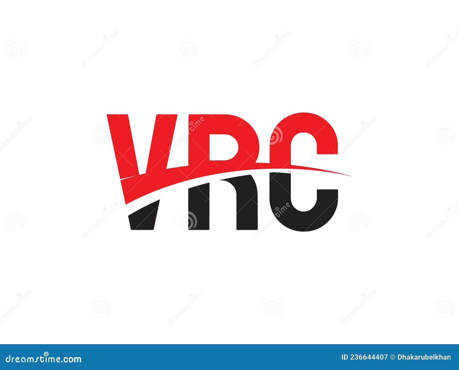 VRC Letter Initial Logo Design Vector Illustration Stock Vector ...