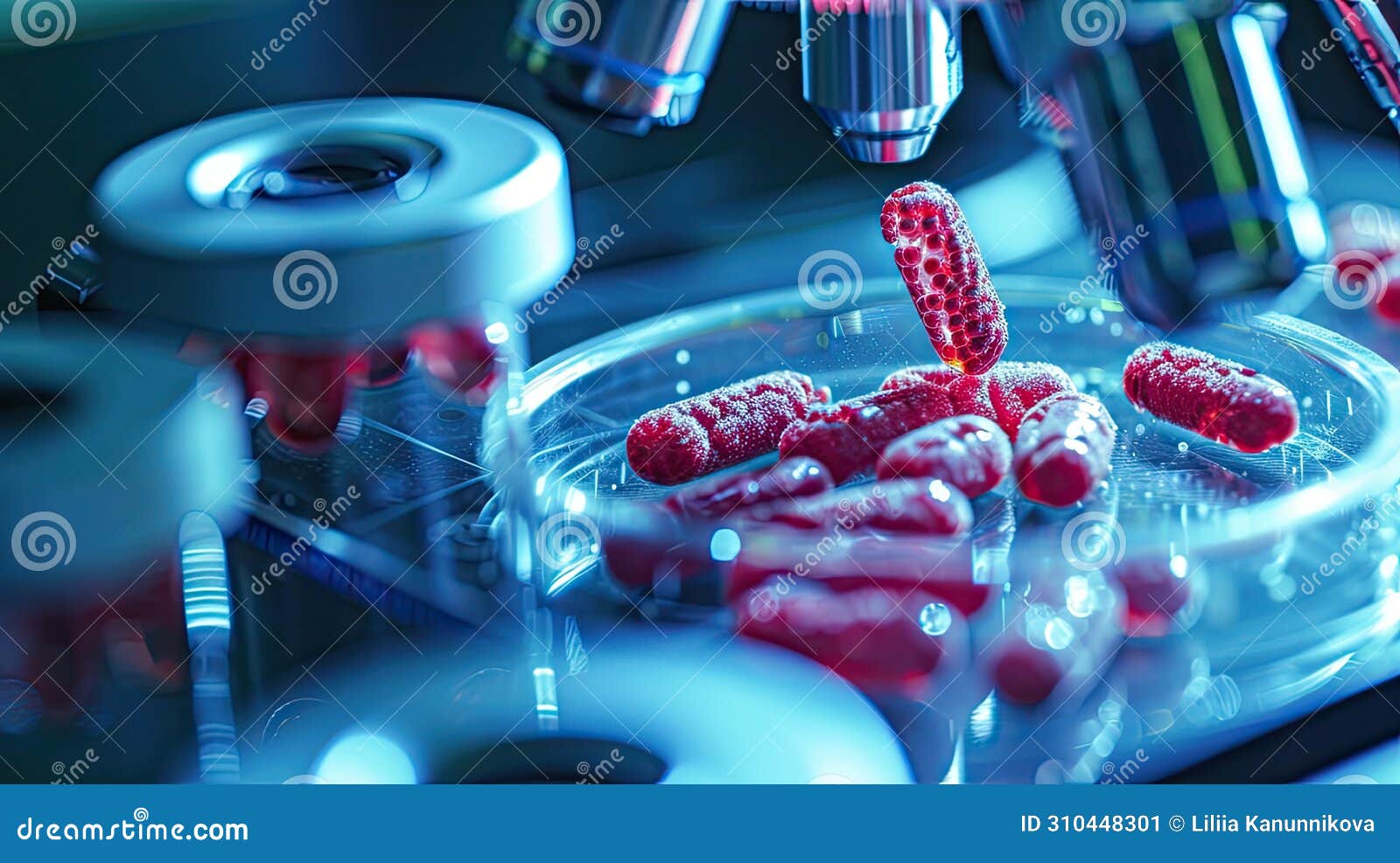 VRE Bacteria in a Clinical Laboratory Setting, Showcasing Microscopic ...