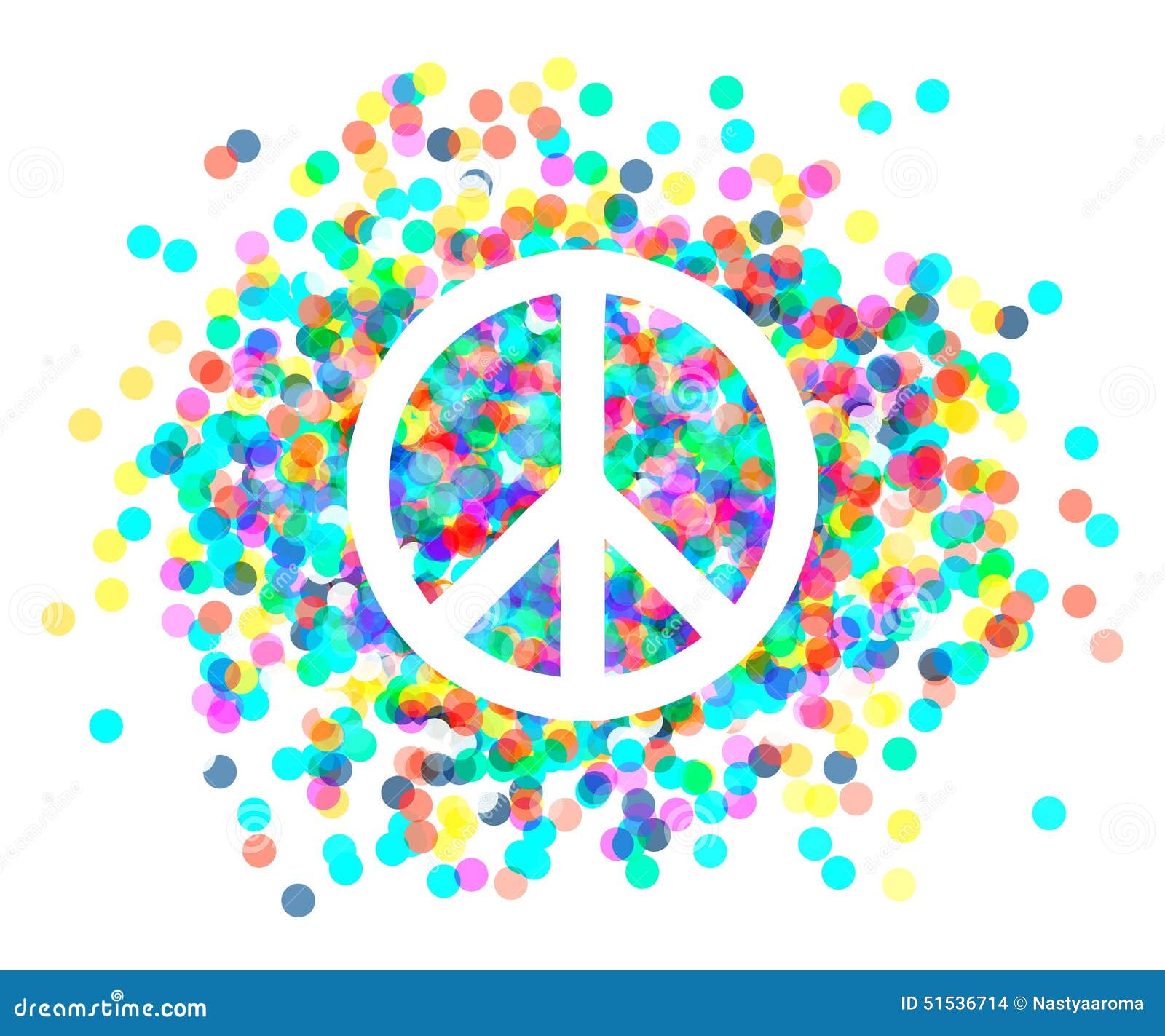 Vredesteken Mooi Symbool Van Vrede Vector Illustratie - Illustration of ...