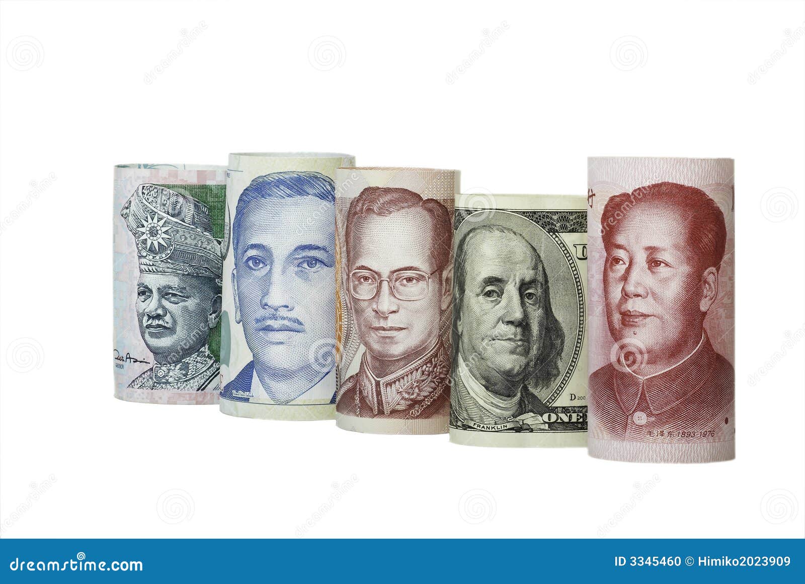 Vreemde valuta's stock foto. Image of hong, thailand, kong - 3345460