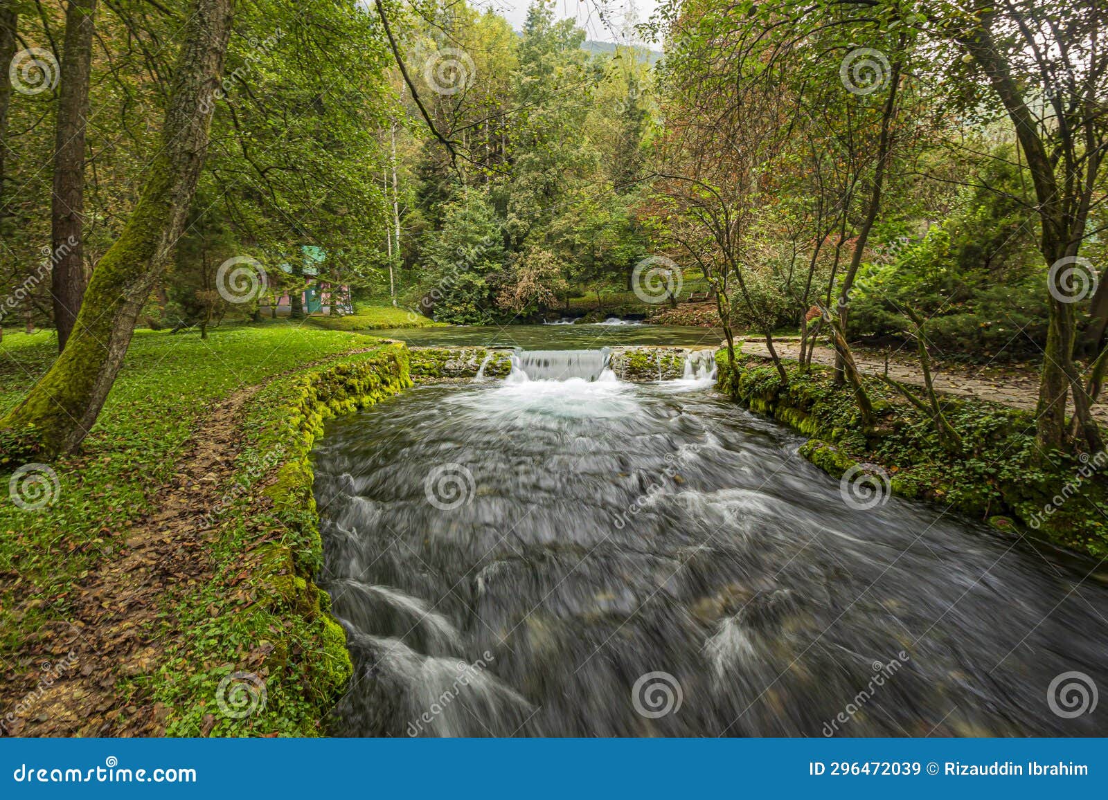 Cascading Stream from Spring at Vrelo Bosne Park in Sarajevo, Bosnia ...