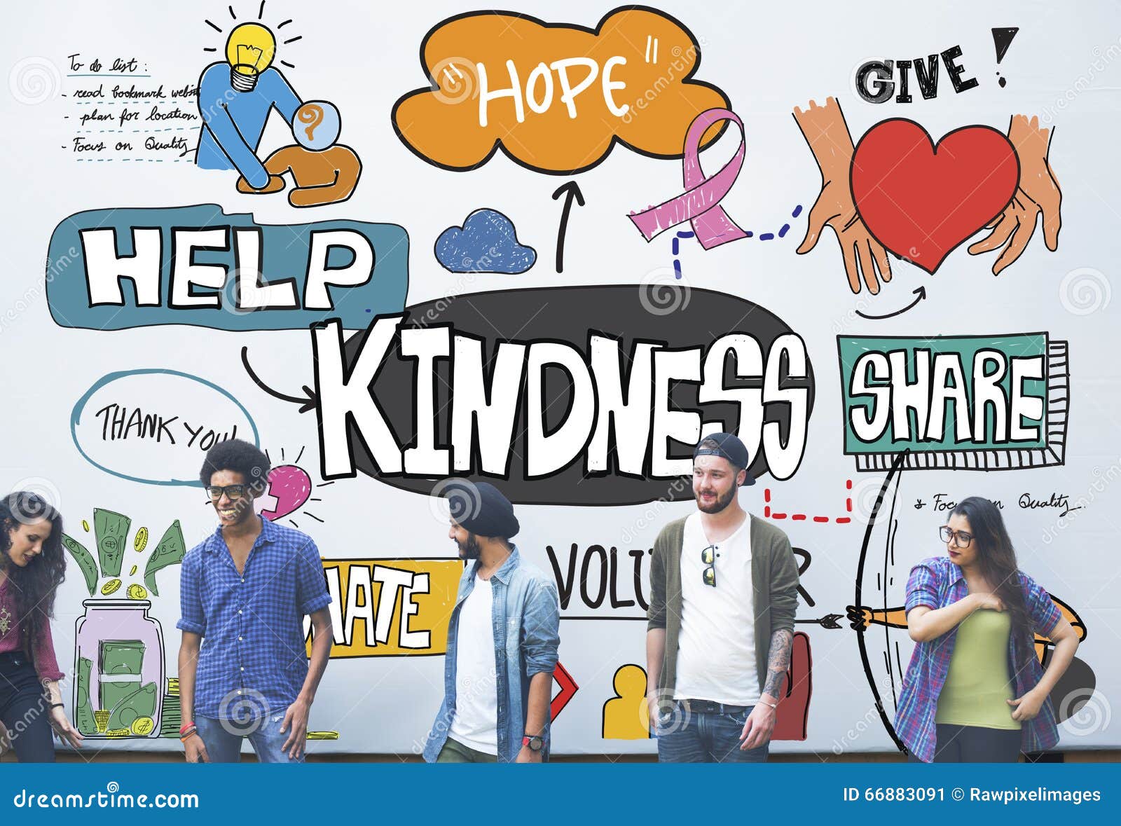 Vriendelijkheids Vriendelijk Optimistisch Positief Gevend Concept Stock ...