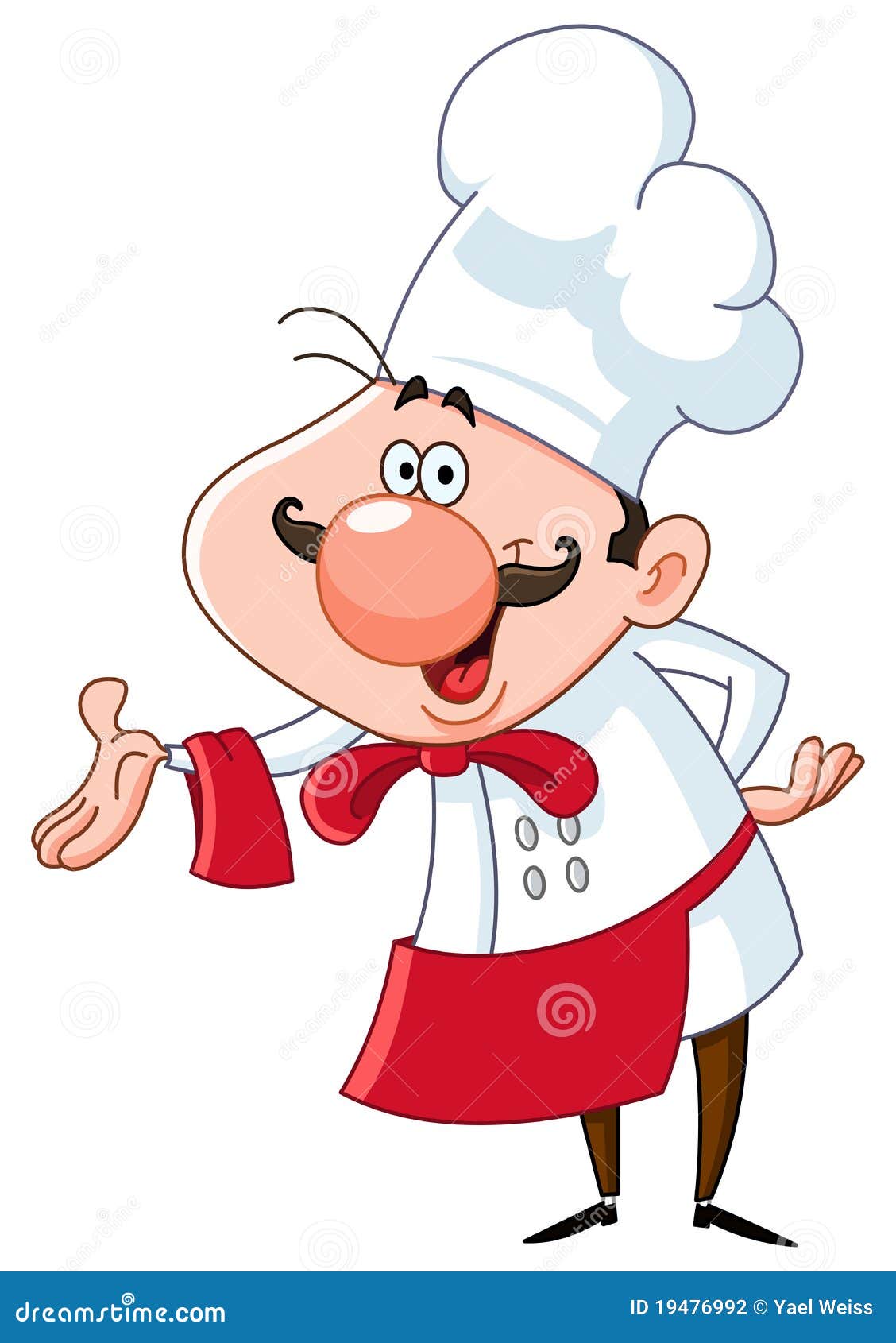 Vriendschappelijke Chef-kok Vector Illustratie - Illustration of koffie ...