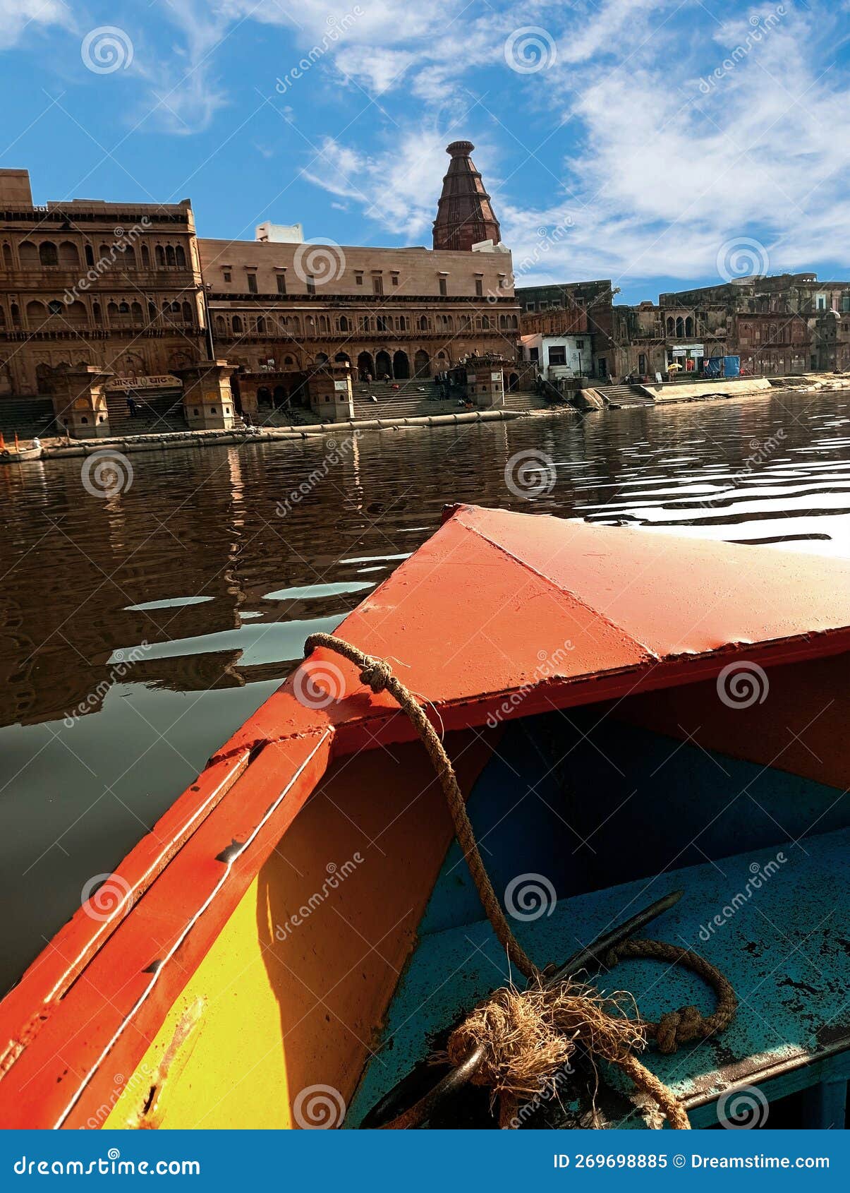 Vrindavan Keshi Ghat Picture Editorial Image - Image of yamuna, view ...