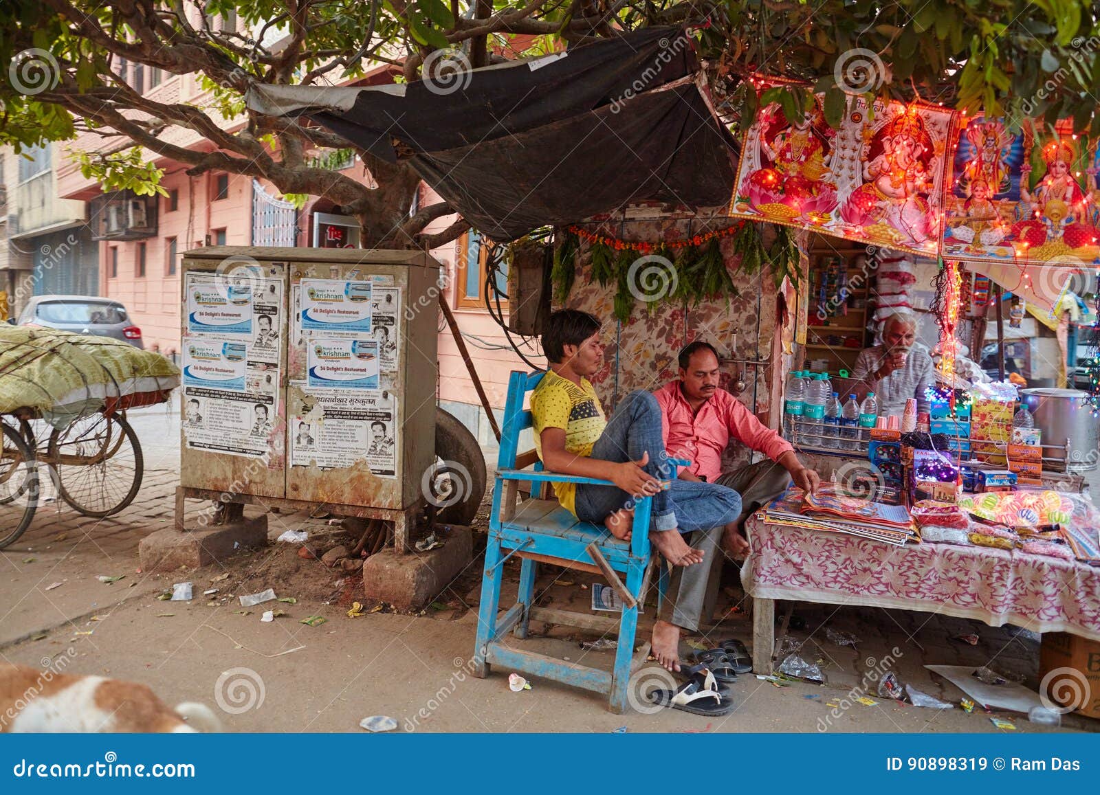 Vrindavan, 22 October 2016: People on the Street, in Vrindavan ...