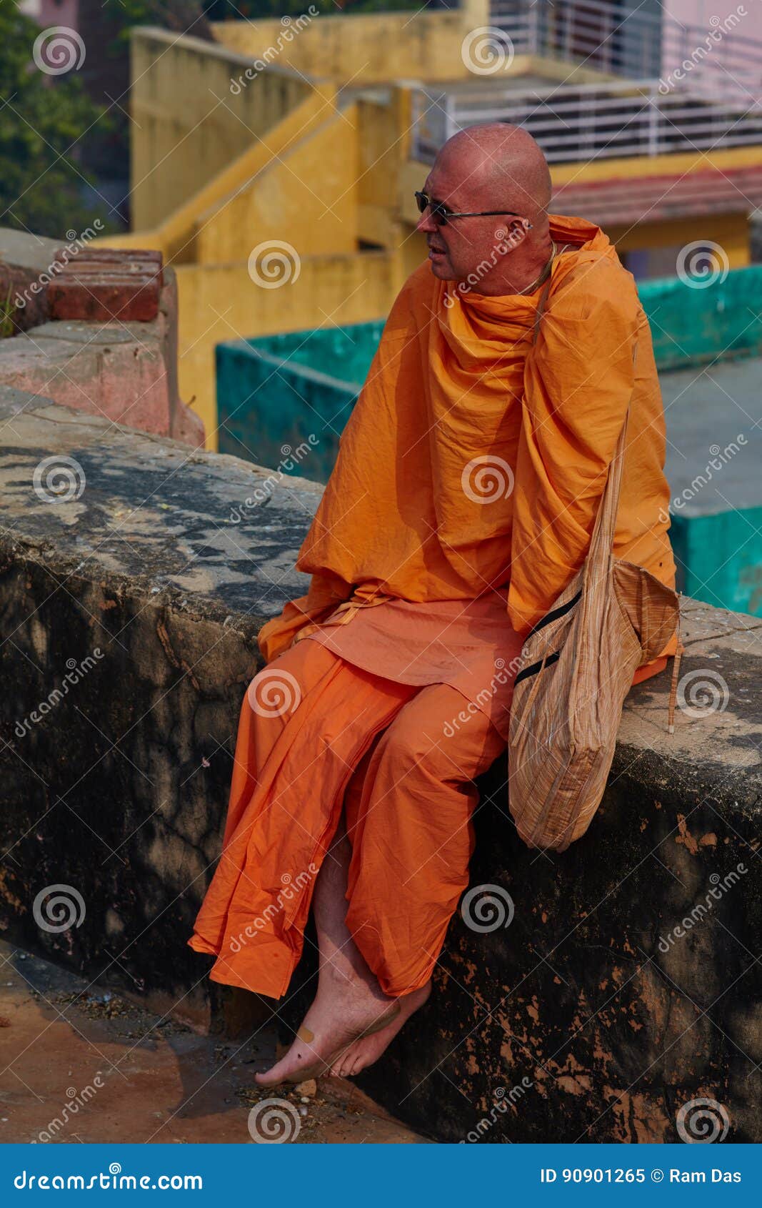 Vrindavan, 22 October 2016: Russian Hare Krishna Monk, in Vrindavan, UP ...