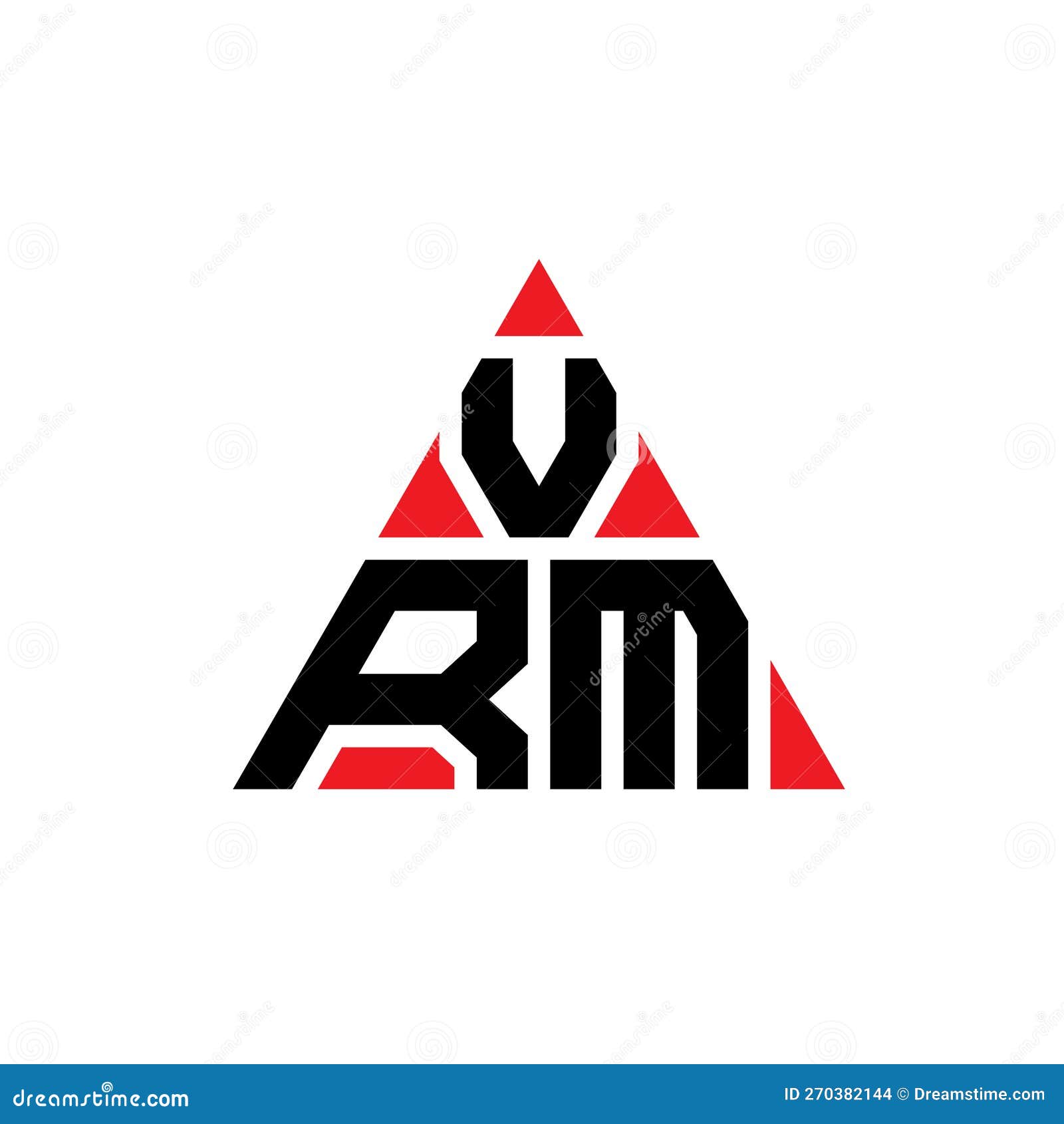 VRM Triangle Letter Logo Design with Triangle Shape. VRM Triangle Logo ...