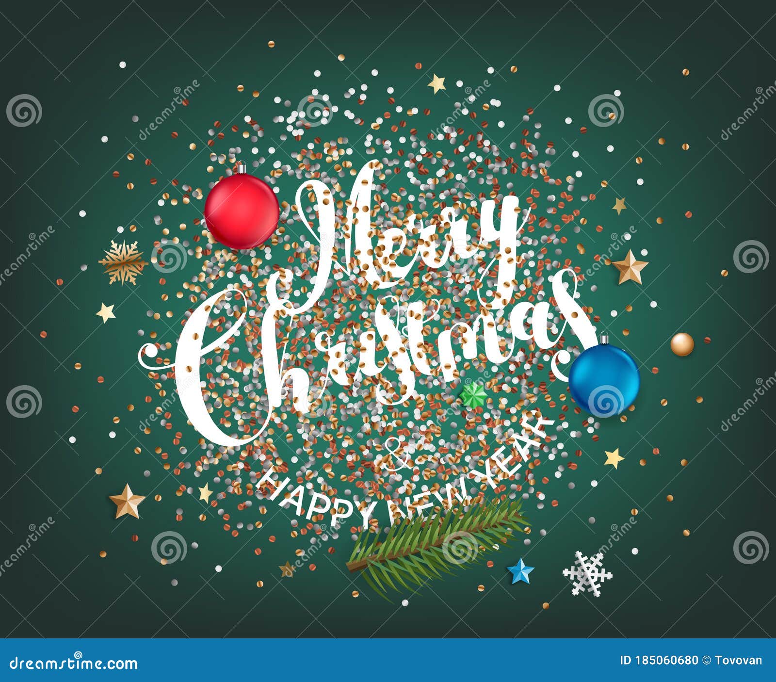 Vrolijk Kerstfeest En Gelukkig Nieuwjaar Vector Illustratie ... Vrolijk Kerstfeest En Gelukkig Nieuwjaar Vector Illustratie ...