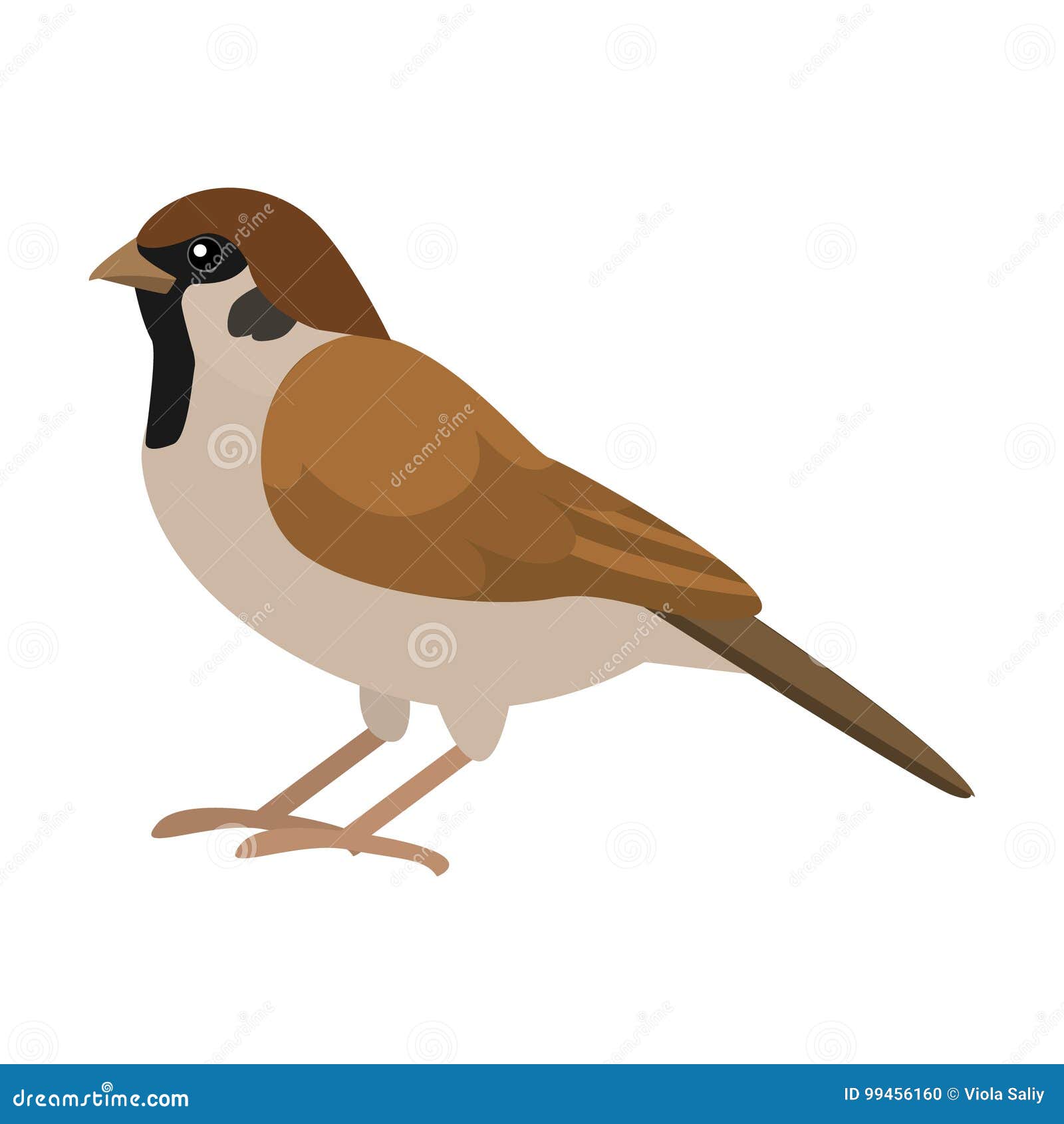 Vrolijke mus vector illustratie. Illustration of grappig - 99456160