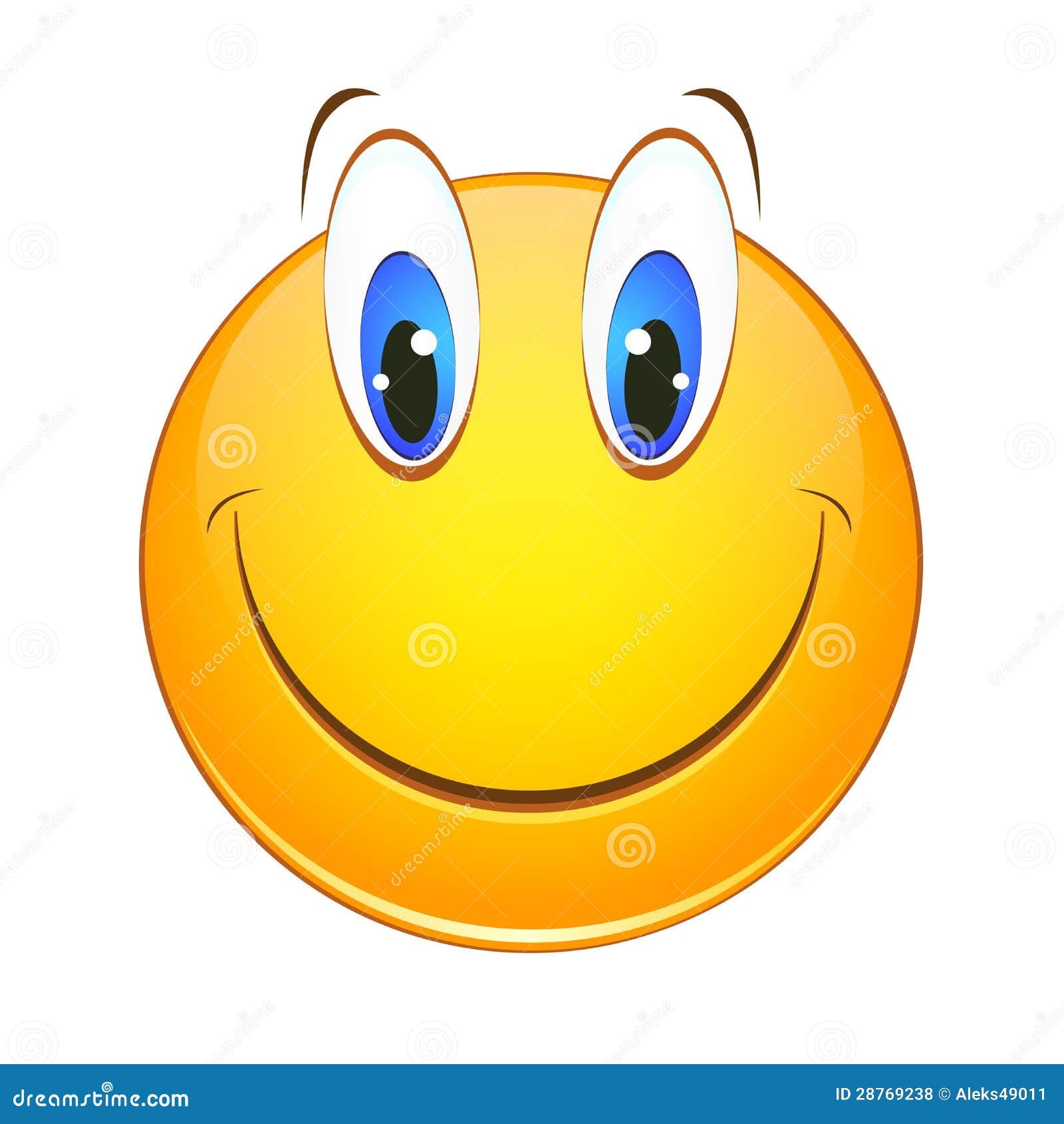 Vrolijke smiley vector illustratie. Illustration of uitdrukking - 28769238