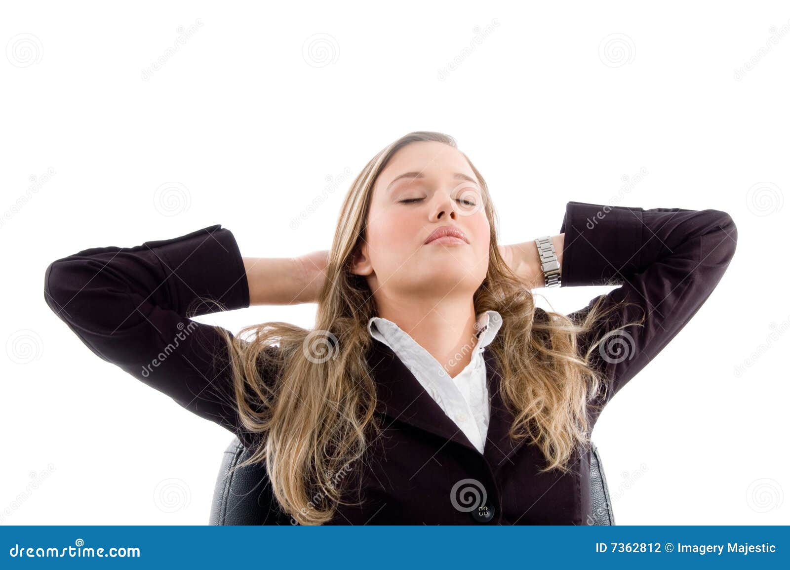 Vrouw die rust neemt stock foto. Image of wijfje, slaap - 7362812