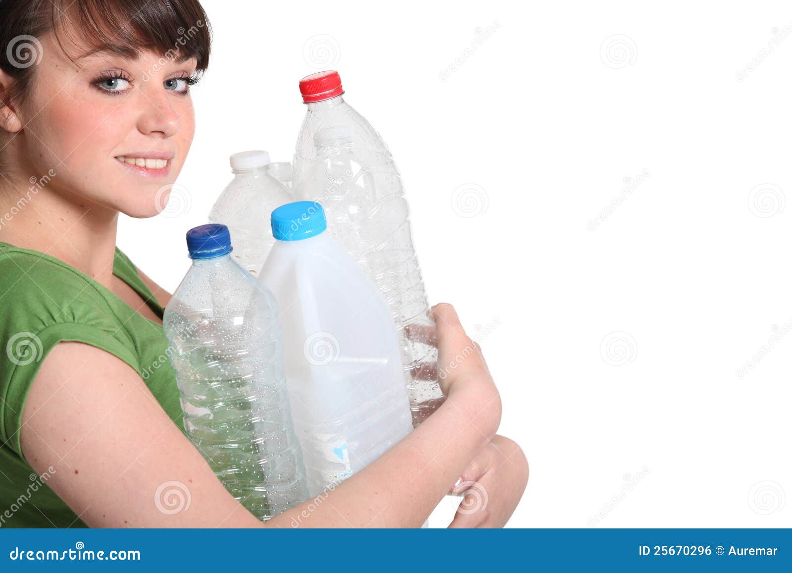 Vrouw Ongeveer Om Te Recycleren Stock Foto - Image of industrie ...