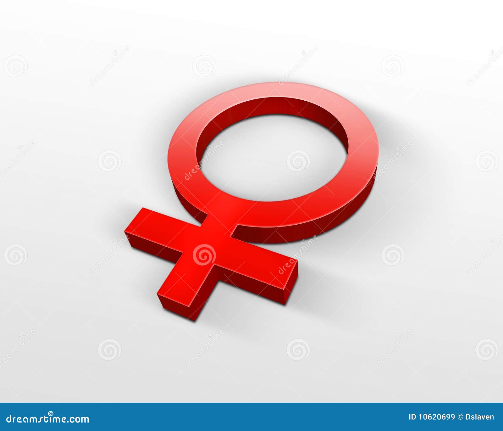 Vrouwelijk symbool stock illustratie. Illustration of rood - 10620699