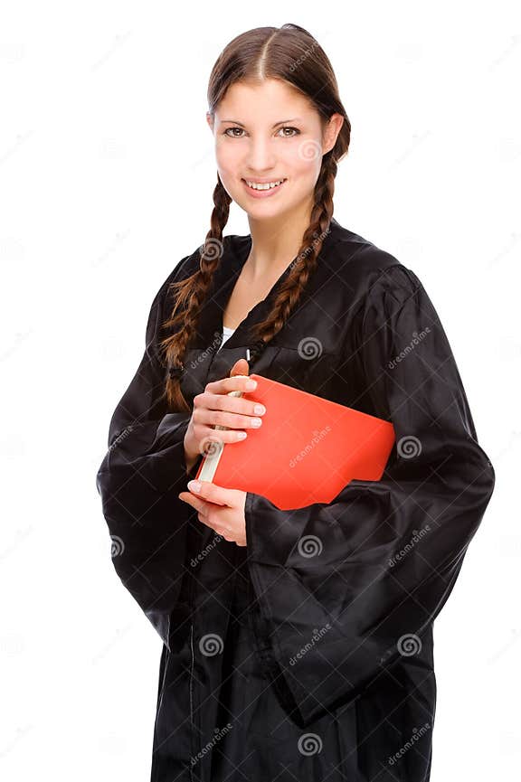 Vrouwelijke advocaat stock foto. Image of boek, vertrouwen - 15094534