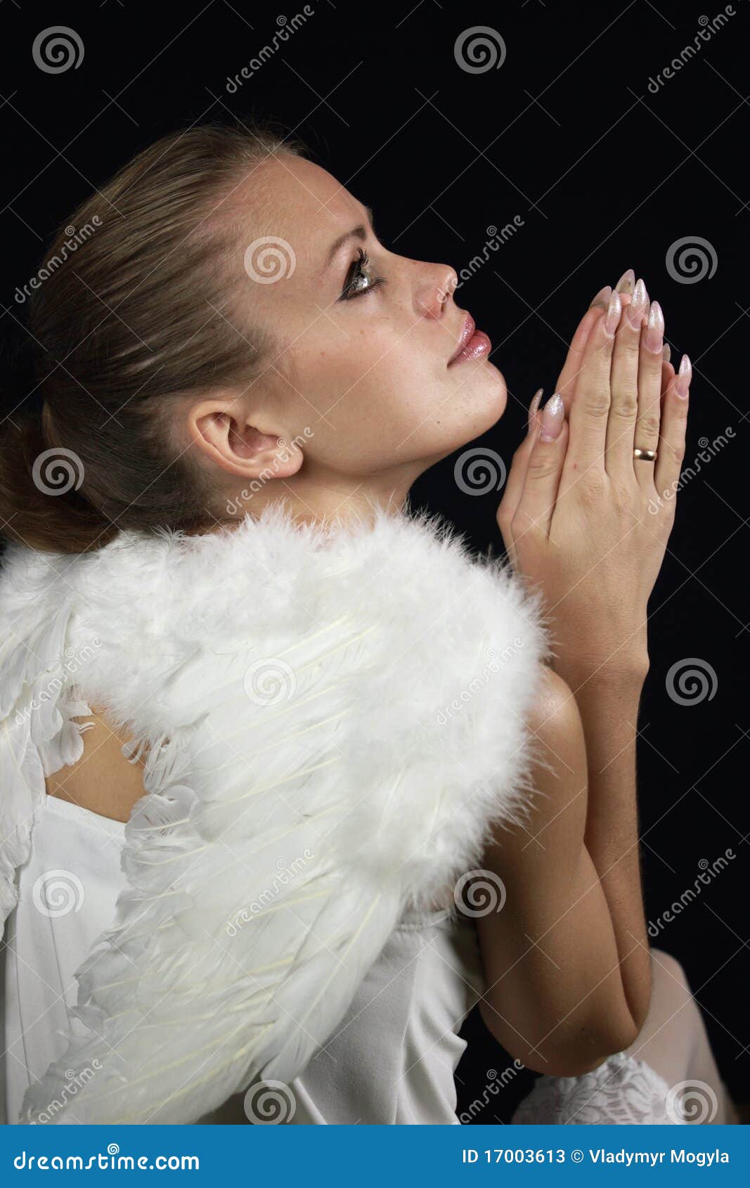 Vrouwelijke Engel stock afbeelding. Image of blond, kleding - 17003613