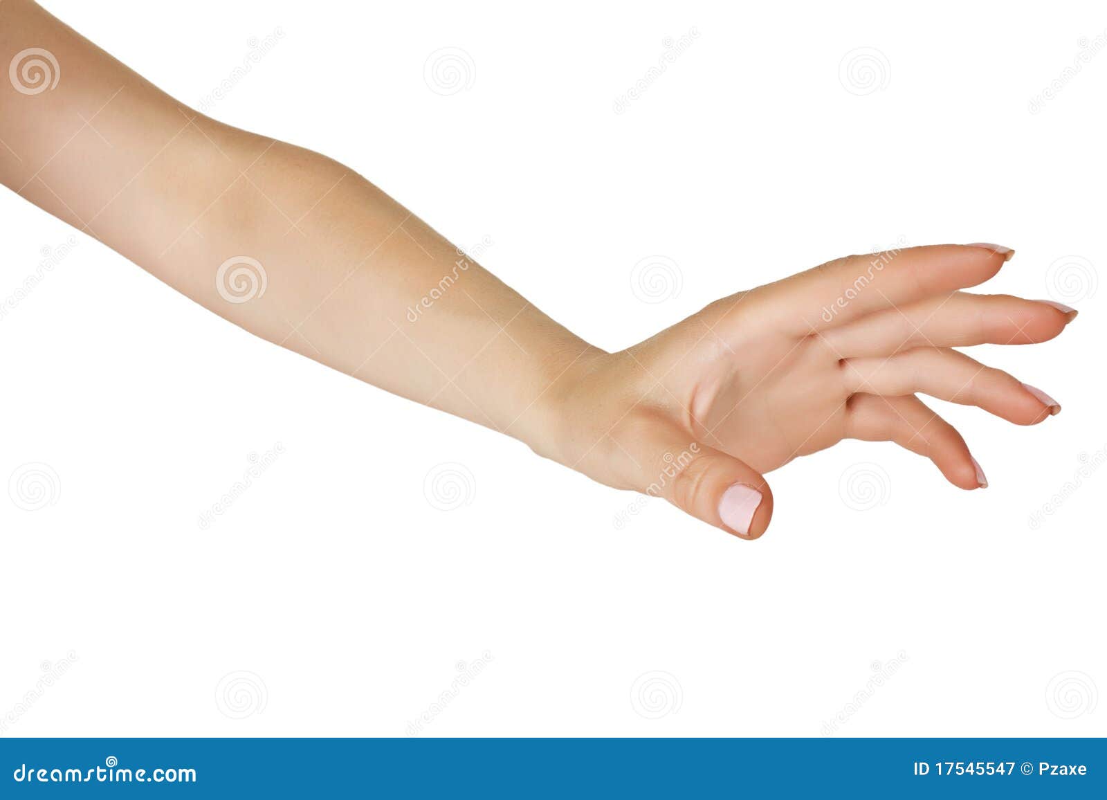 Vrouwelijke Horizontaal Uitgerekte Hand Stock Afbeelding - Image of ...