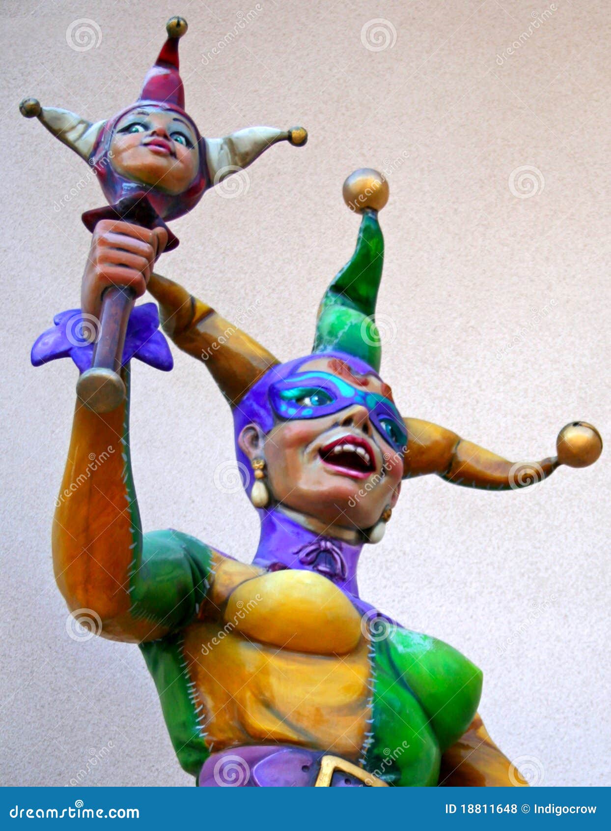 Vrouwelijke Nar stock foto. Image of masker, dinsdag - 18811648