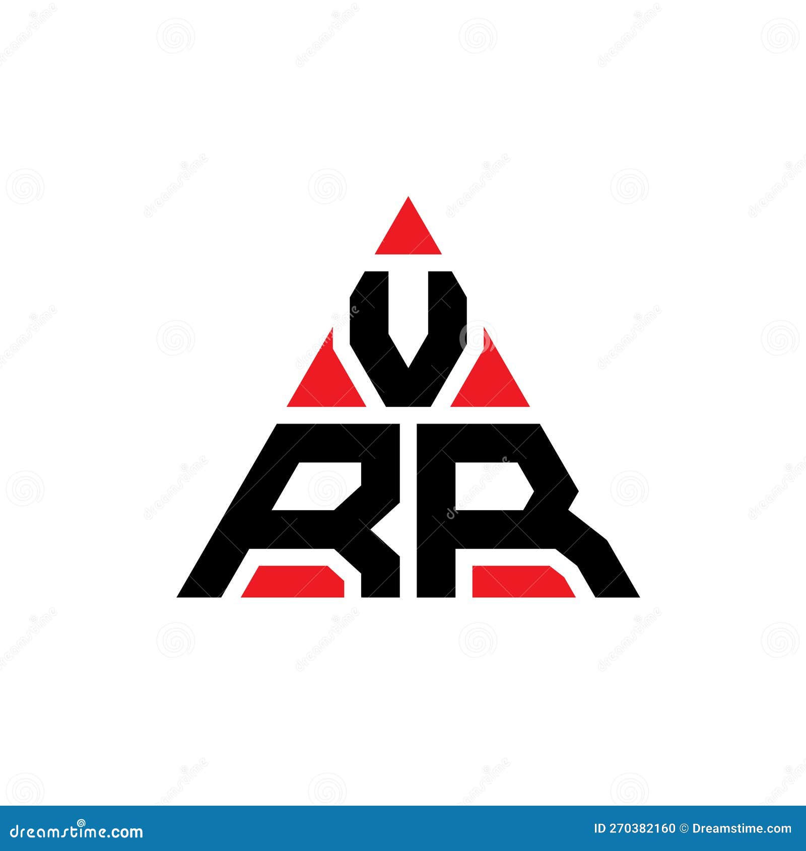 VRR Triangle Letter Logo Design with Triangle Shape. VRR Triangle Logo ...