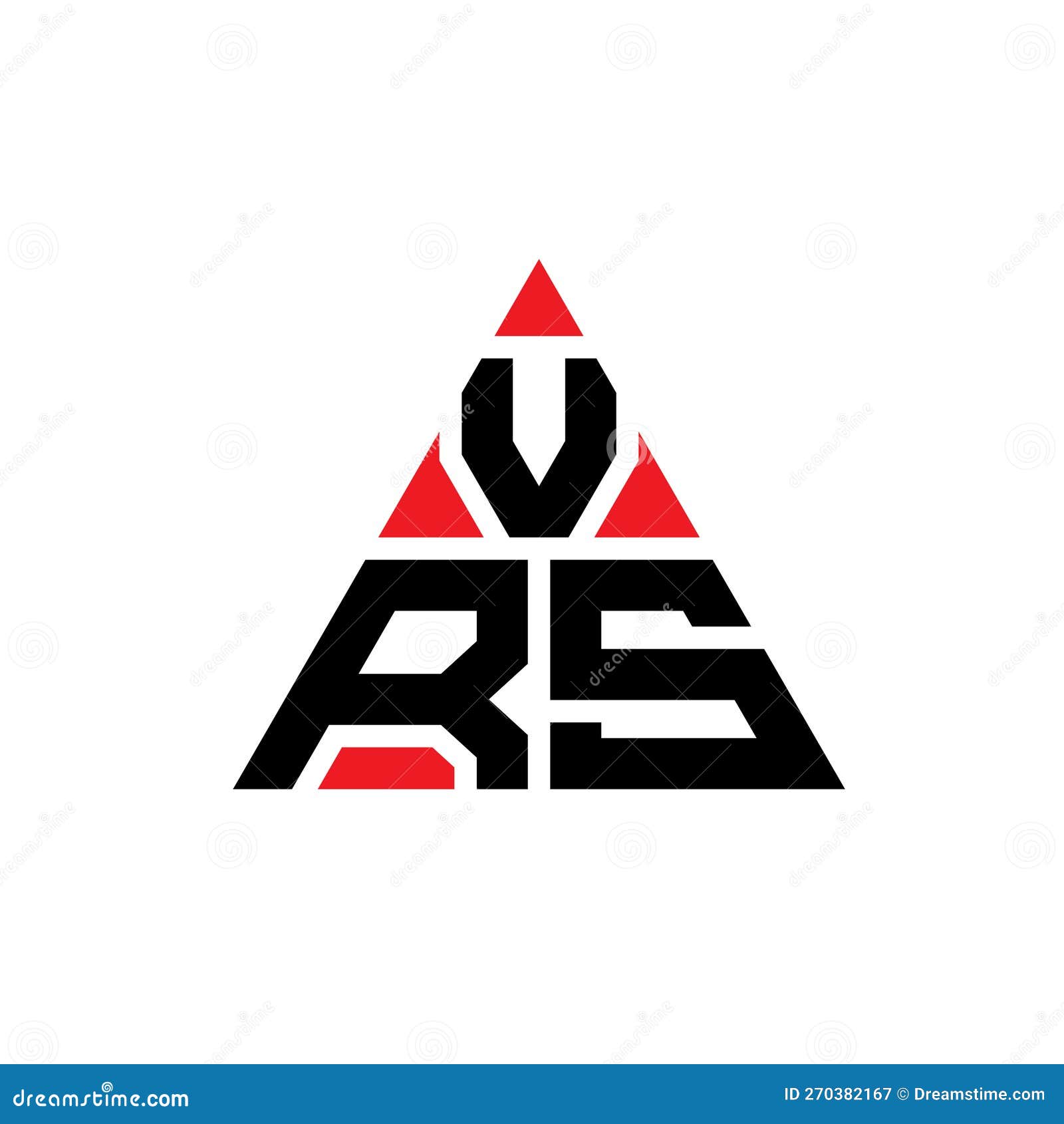VRS Triangle Letter Logo Design with Triangle Shape. VRS Triangle Logo ...