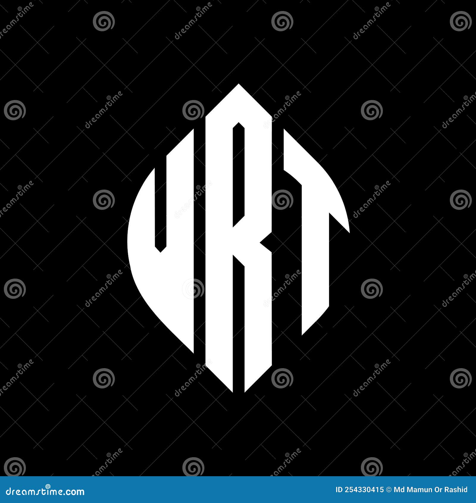 VRT Circle Letter Logo Design with Circle and Ellipse Shape. VRT ...