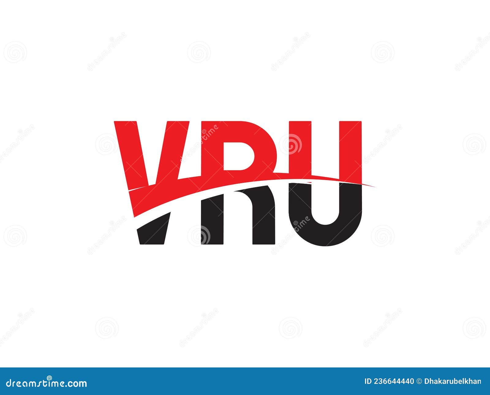 VRU Letter Initial Logo Design Vector Illustration Stock Vector ...