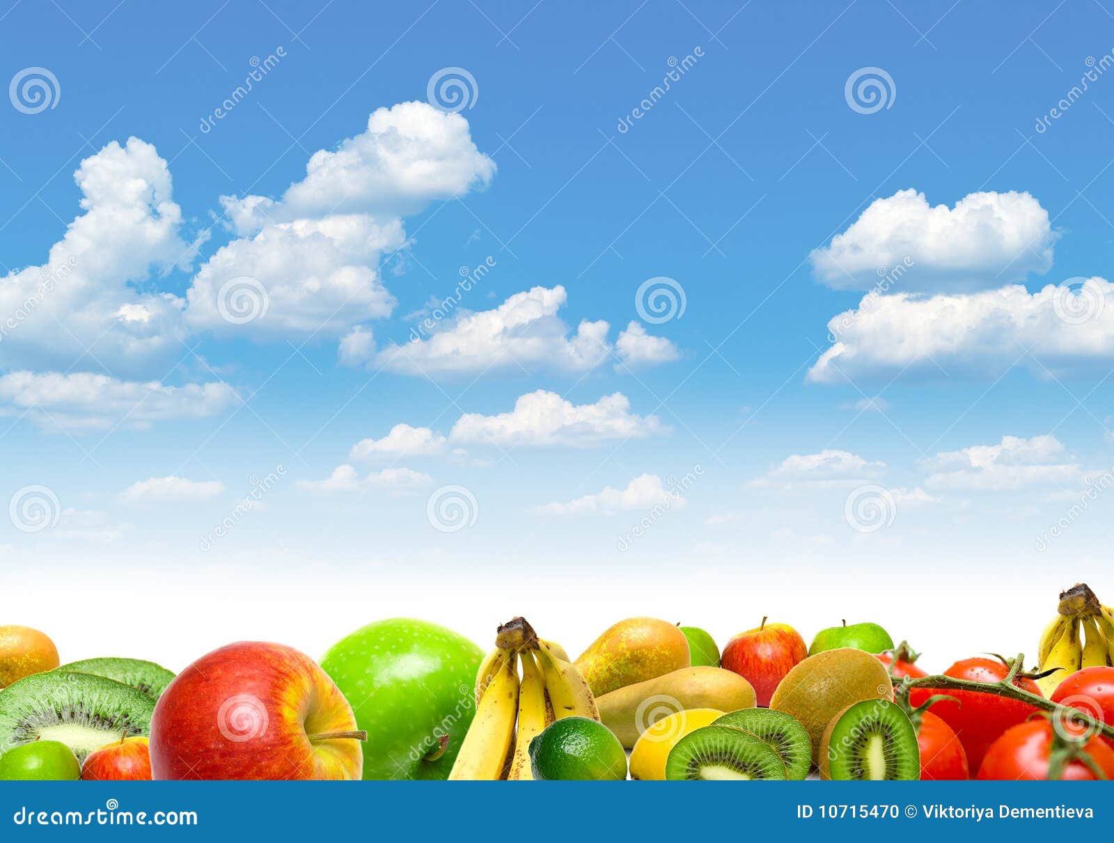 Vruchten en groenten stock foto. Image of blauw, kader - 10715470