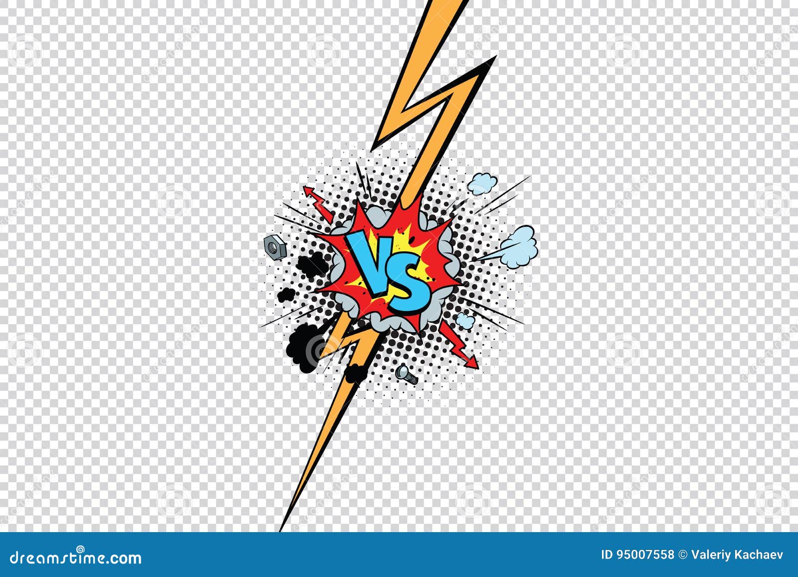 Vs Against Versus Isolate Pop Art Background Stock Vector ...