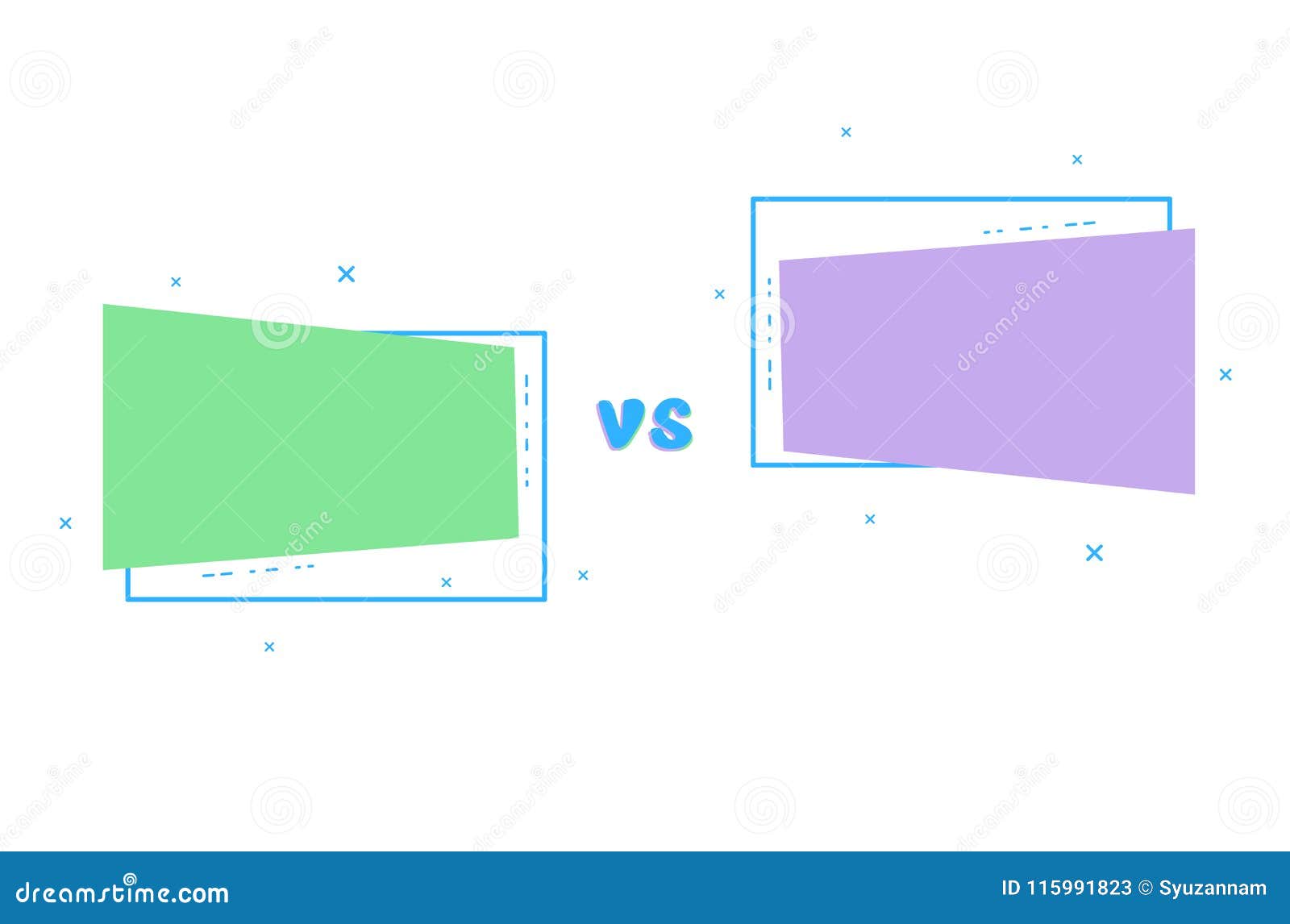 VS Card. Versus Screen. Vector Illustration. Stock Vector ...