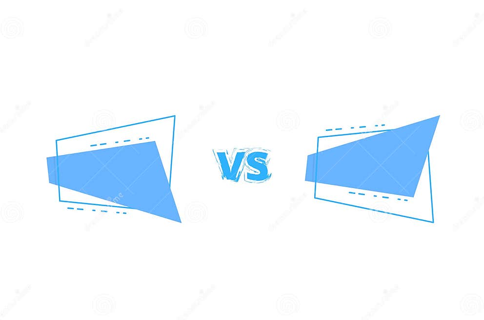 Versus Screen Template. Vector Illustration Stock Vector - Illustration ...