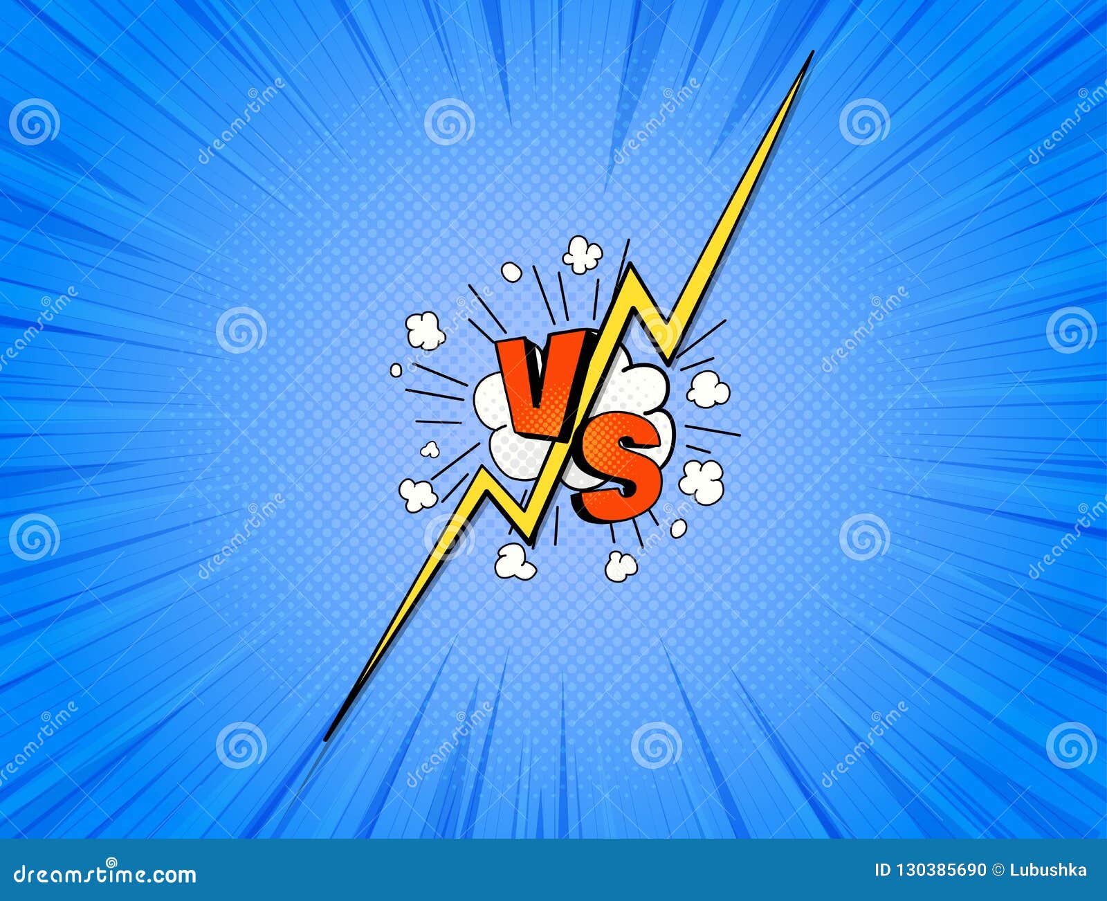 VS comics illustration. stock illustration. Illustration of competition ...