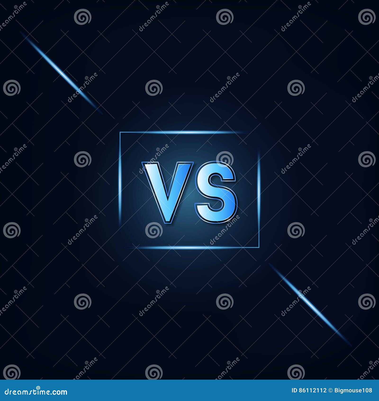 VS Dark Blue Background. Vector Stock Vector - Illustration of element ...