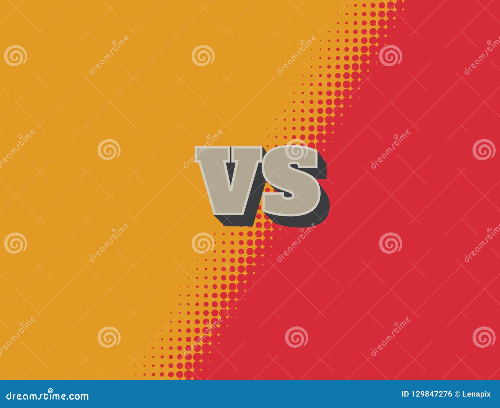 Comic Versus And Confrontation Vertical Background Cartoon Vector ...