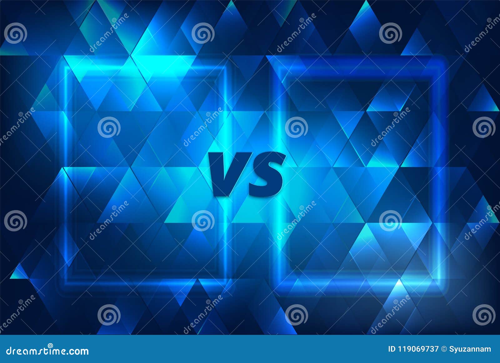 Versus Card. VS Horizontal Banner. Vector Illustration. Stock Vector ...