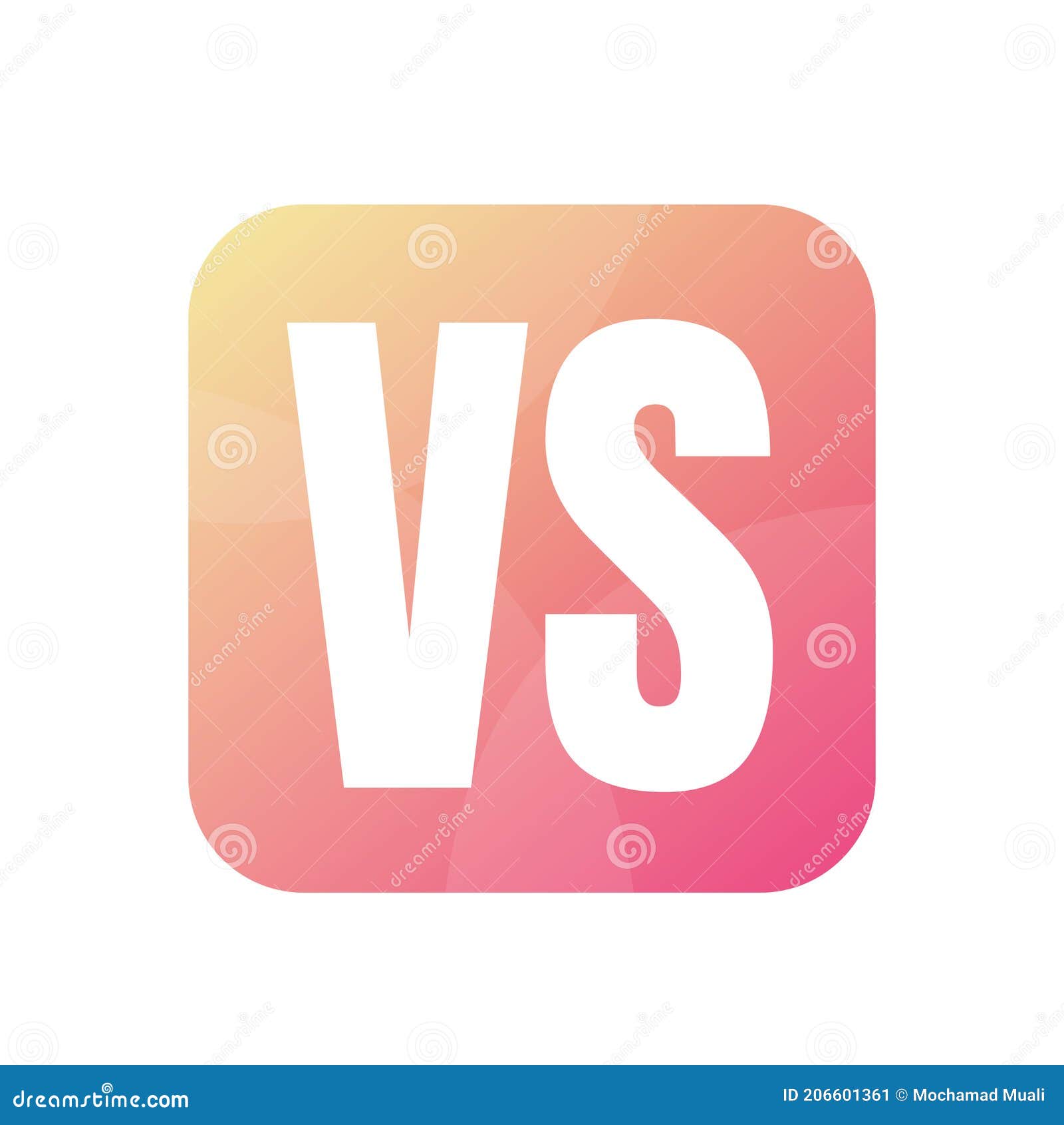 VS Letter Logo Design with Simple Style Stock Vector - Illustration of ...