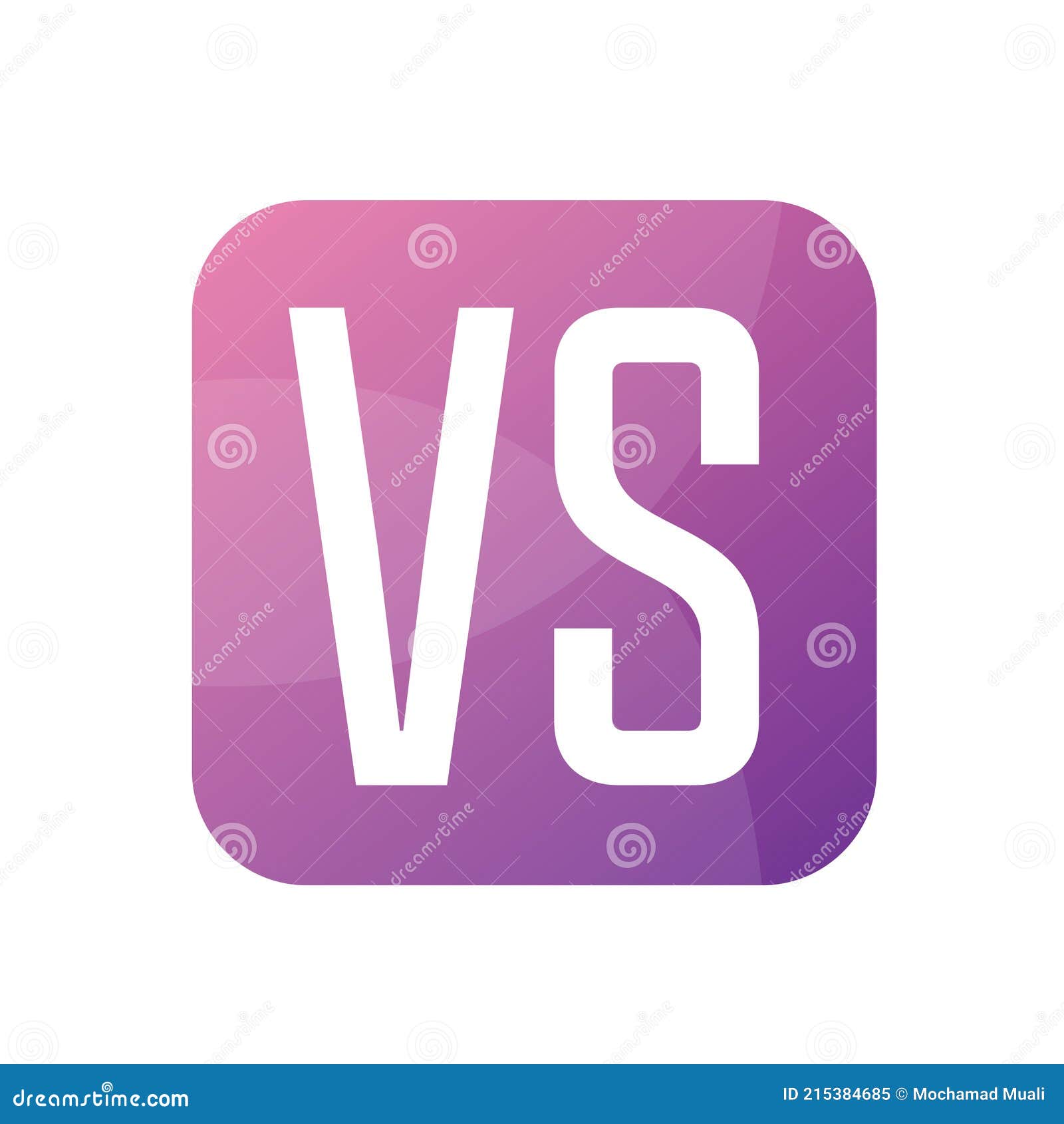 VS Letter Logo Design with Simple Style Stock Vector - Illustration of ...