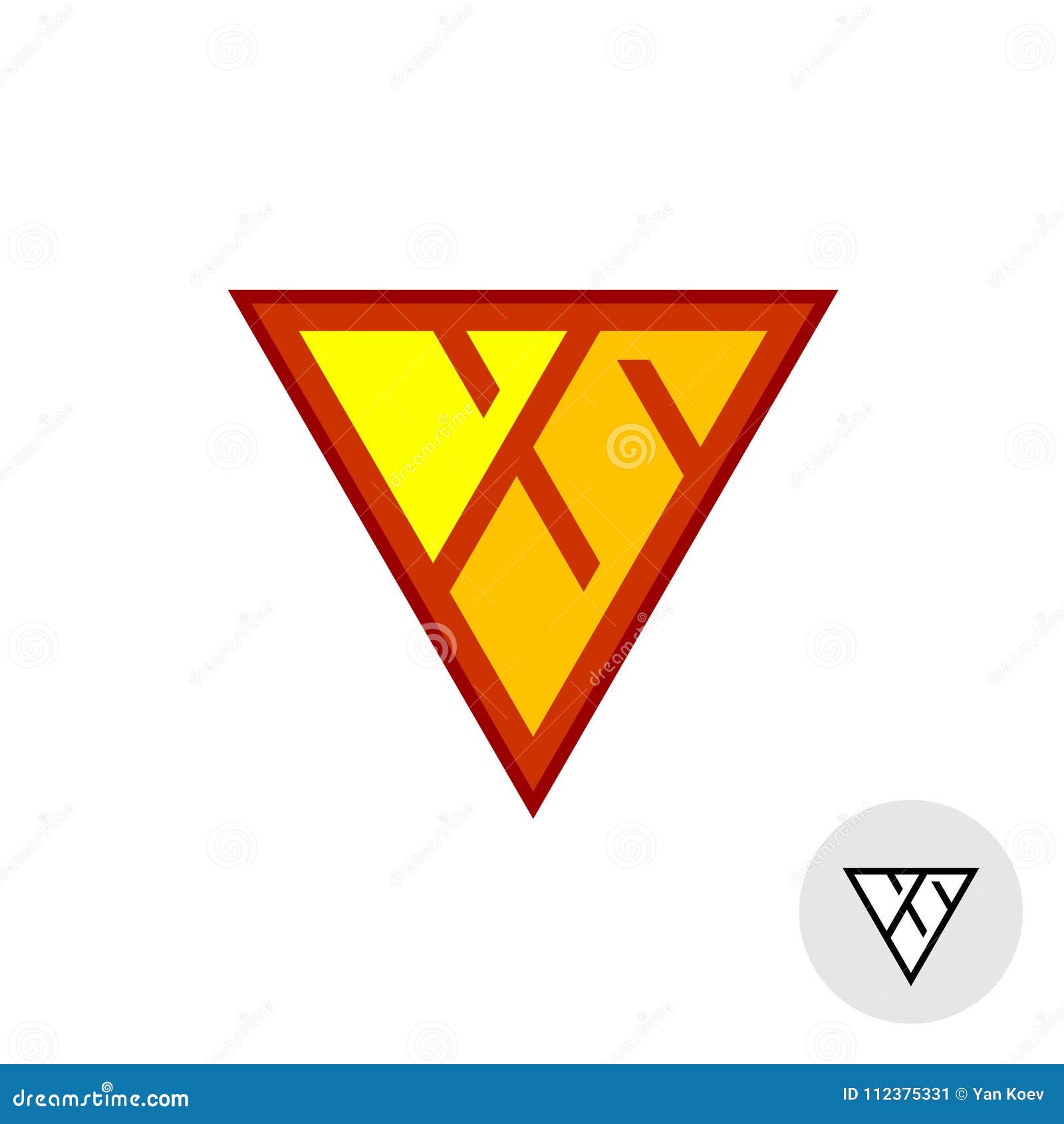 VS Letters Versus Symbol in a Geometric Style. Stock Vector ...