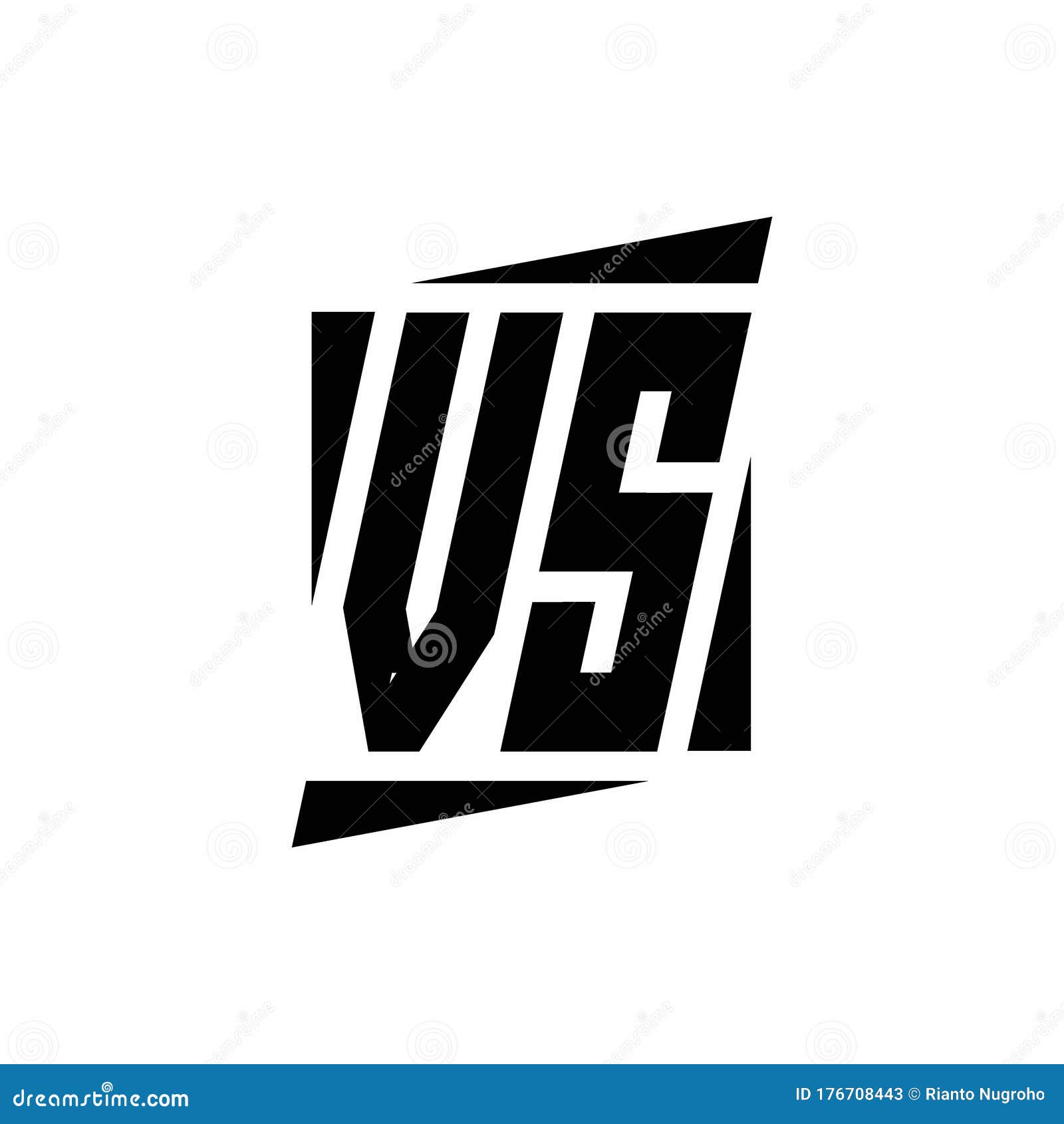 VS Logo Monogram with Modern Style Concept Design Template Stock Vector ...